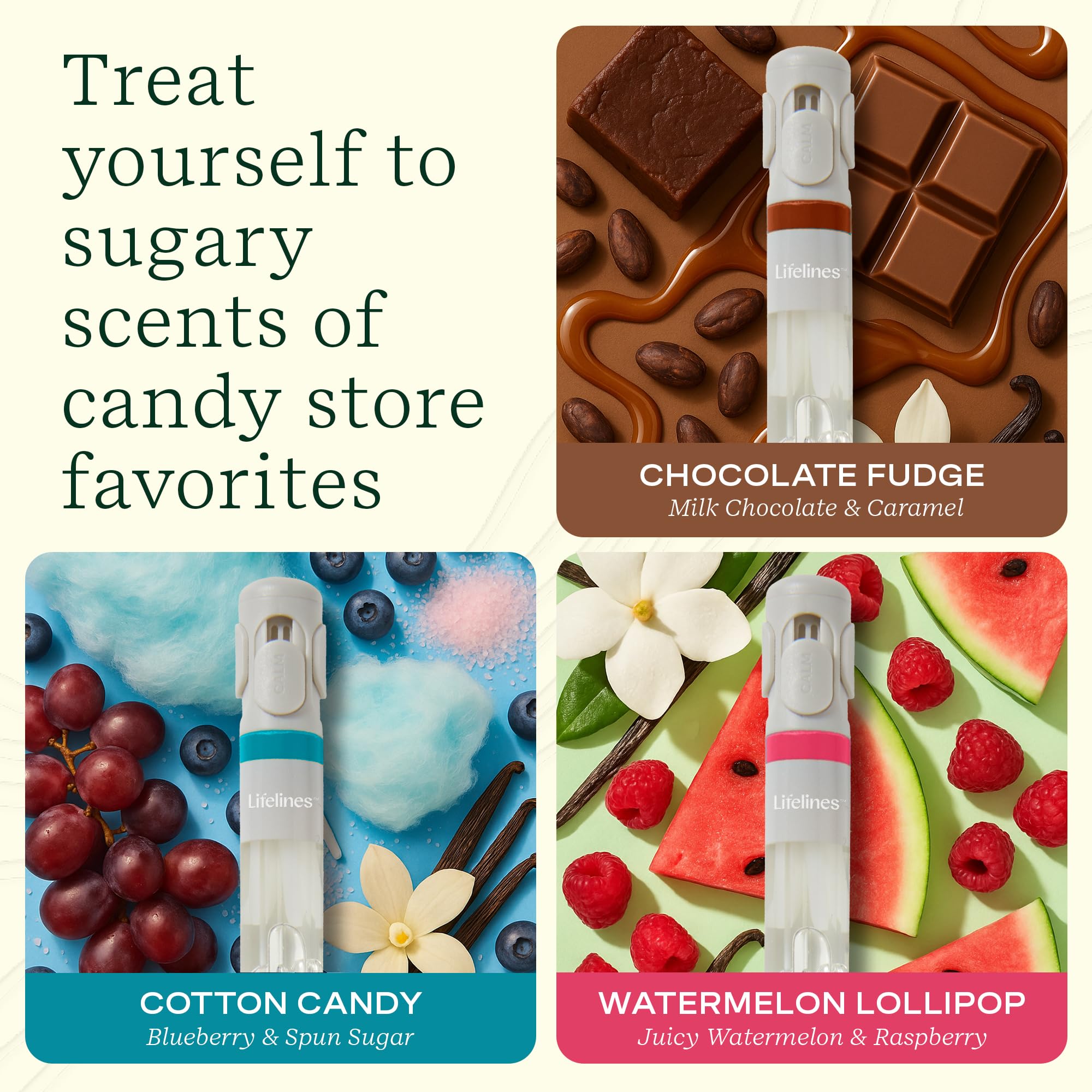 Snapklik.com : Lifelines Pen Diffuser Set, Candy Store 3-Pack - 1mm ...