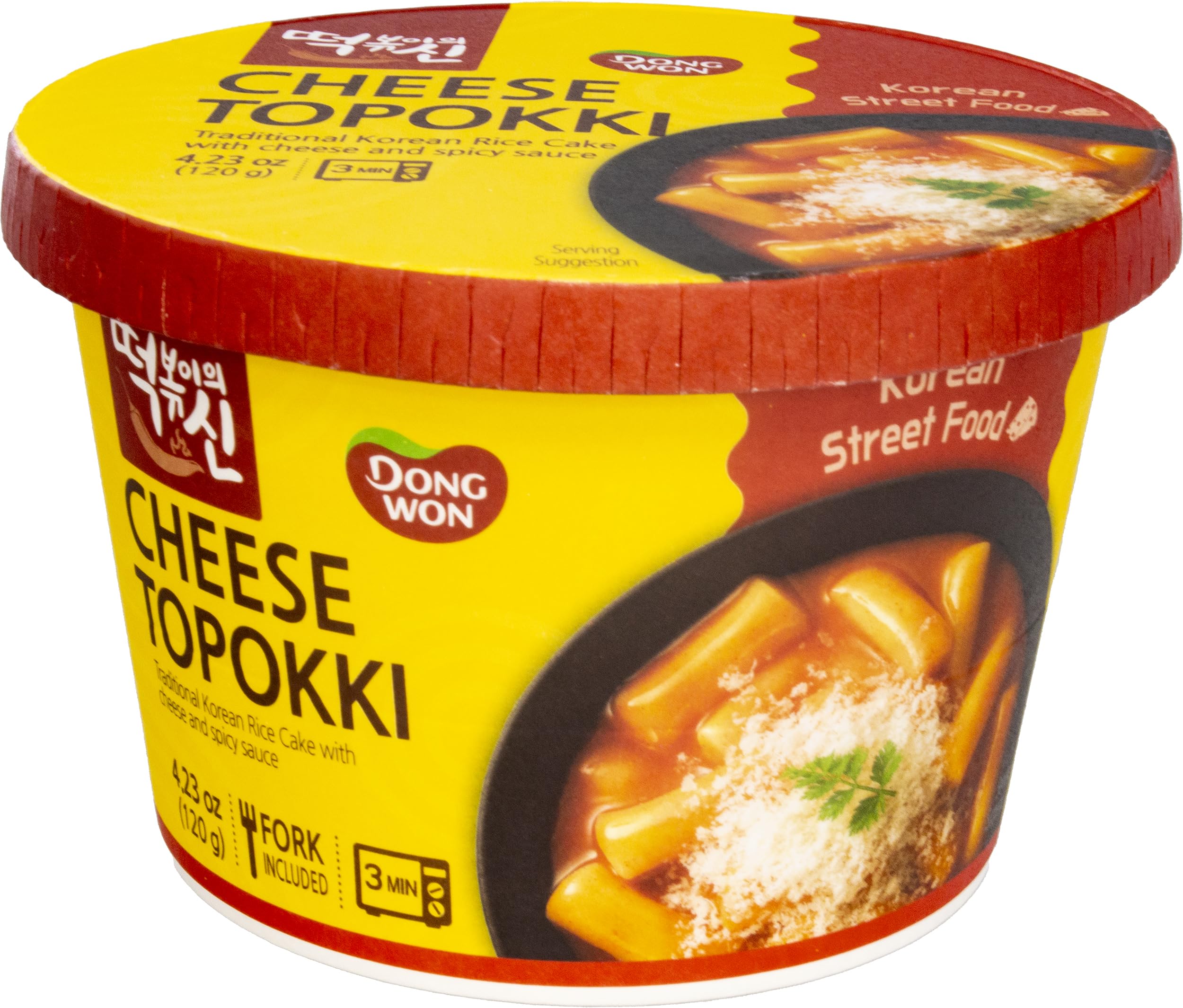 Amazon.com: Dong Won Spicy Cheese Topokki Cup, Traditional Korean Rice ...