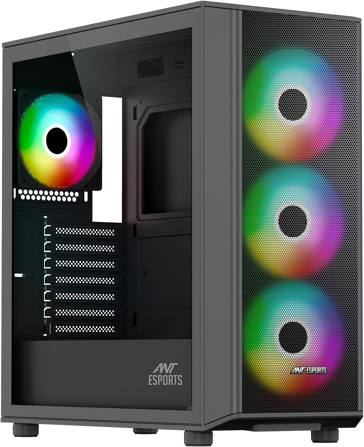 Amazon.in: Buy Ant Esports 411 Air Mid-Tower Computer Case/Gaming ...