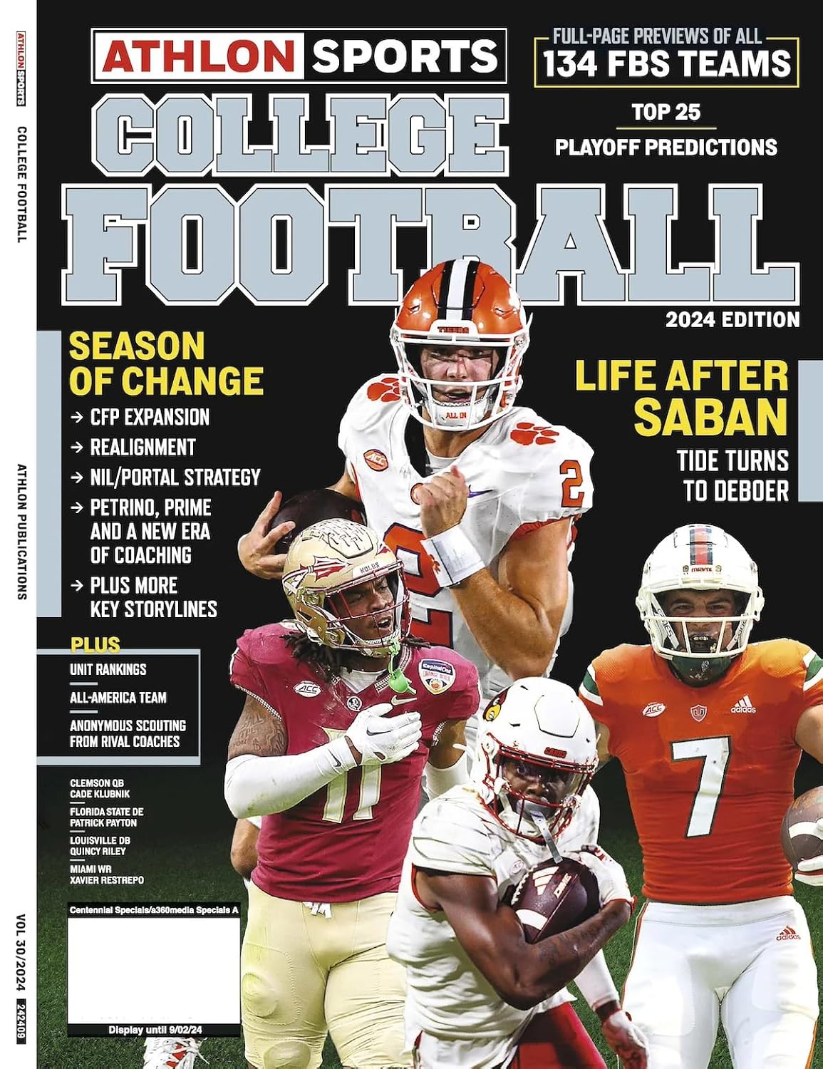 College Football Preview - 134 FBS Teams Previews, Life After Saban ...