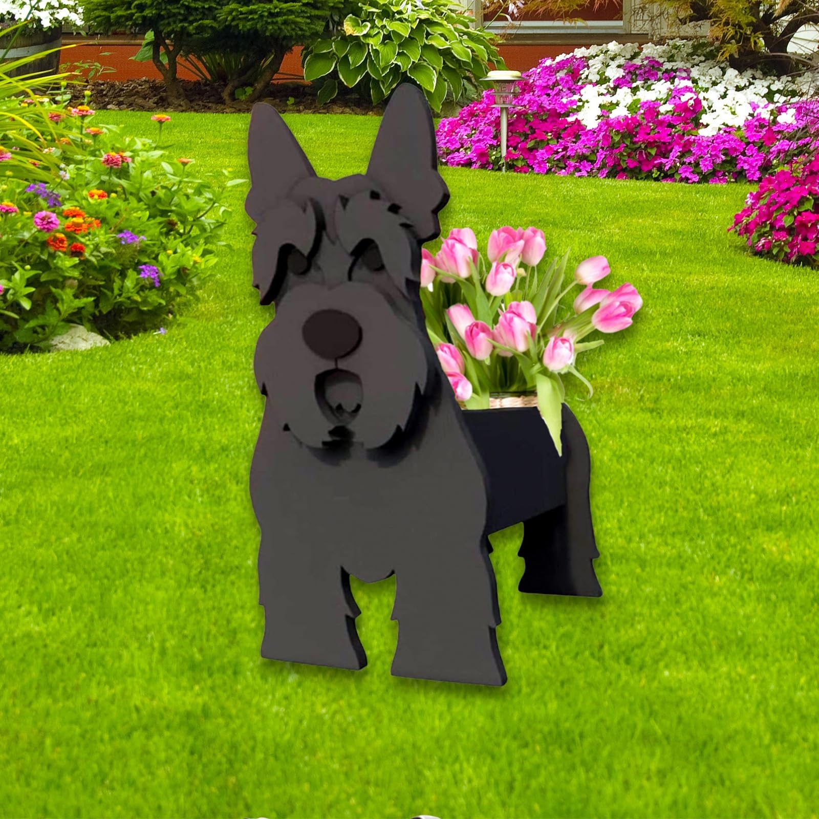 Amazon.com : strolfay Scottish Terrier Dog Planter Plant Pots,Cute ...
