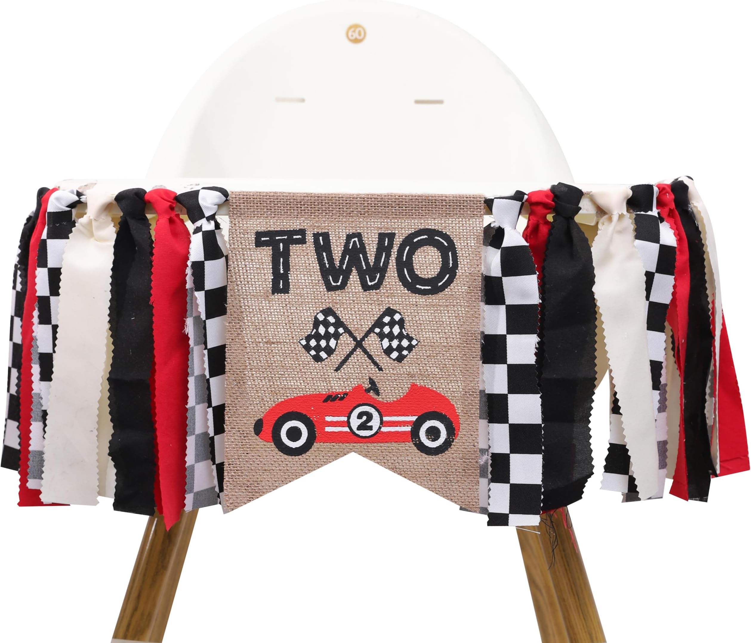 Amazon.com: Two Fast High Chair Banner - Racing Two Birthday Party ...