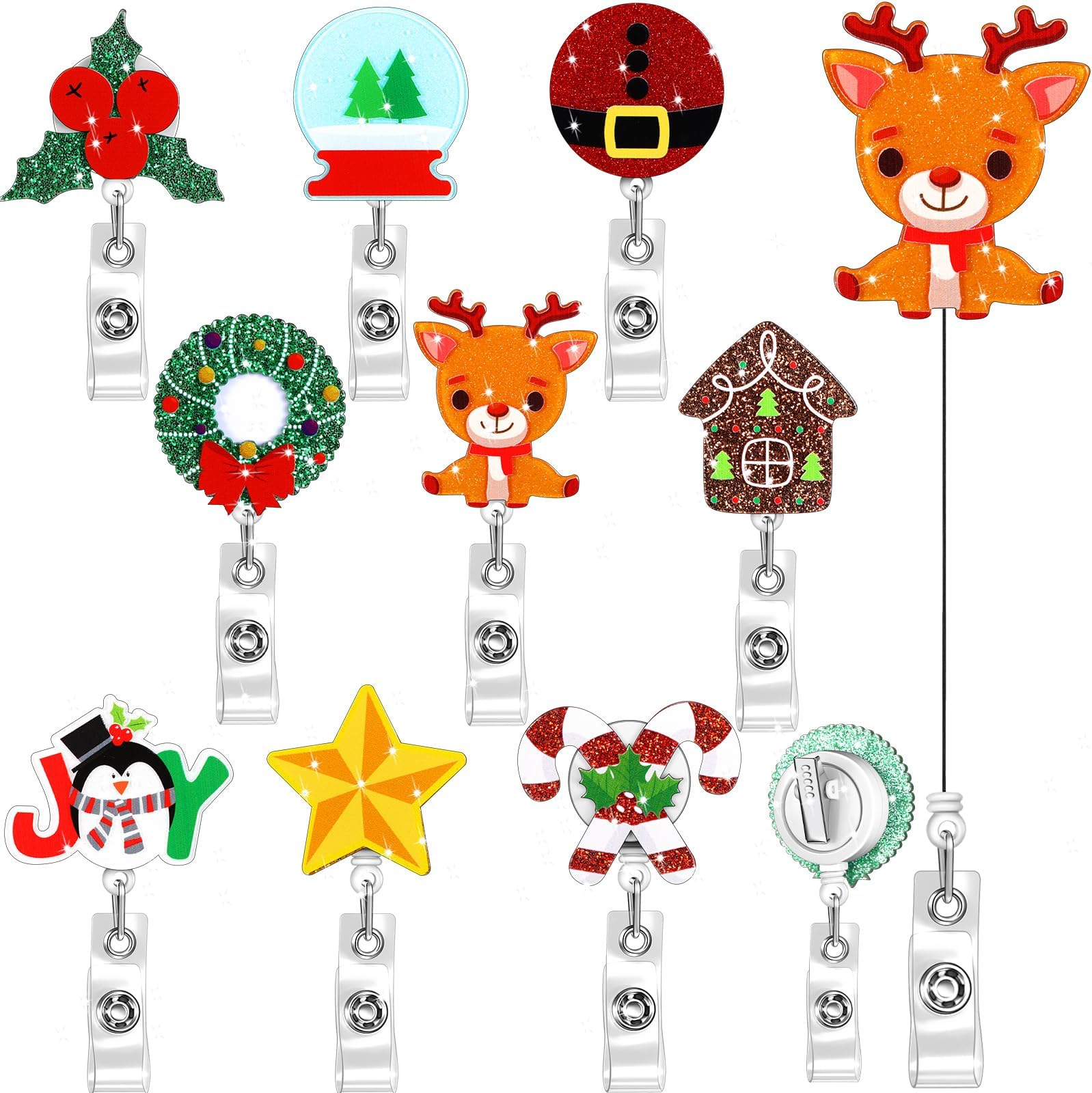 Amazon.com : Cute Christmas Badge Reel Retractable You Serious Clark ...