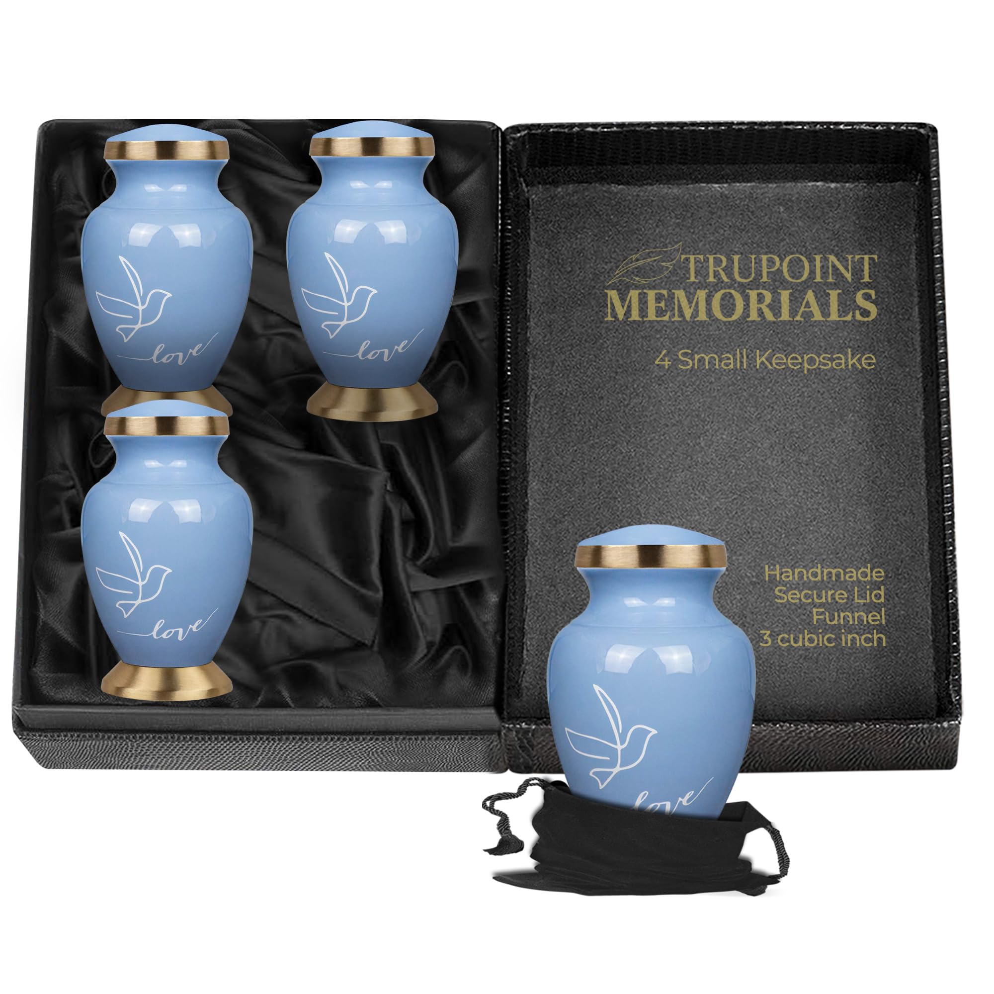 Snapklik.com : Trupoint Memorials Small Urns For Human Ashes Keepsake
