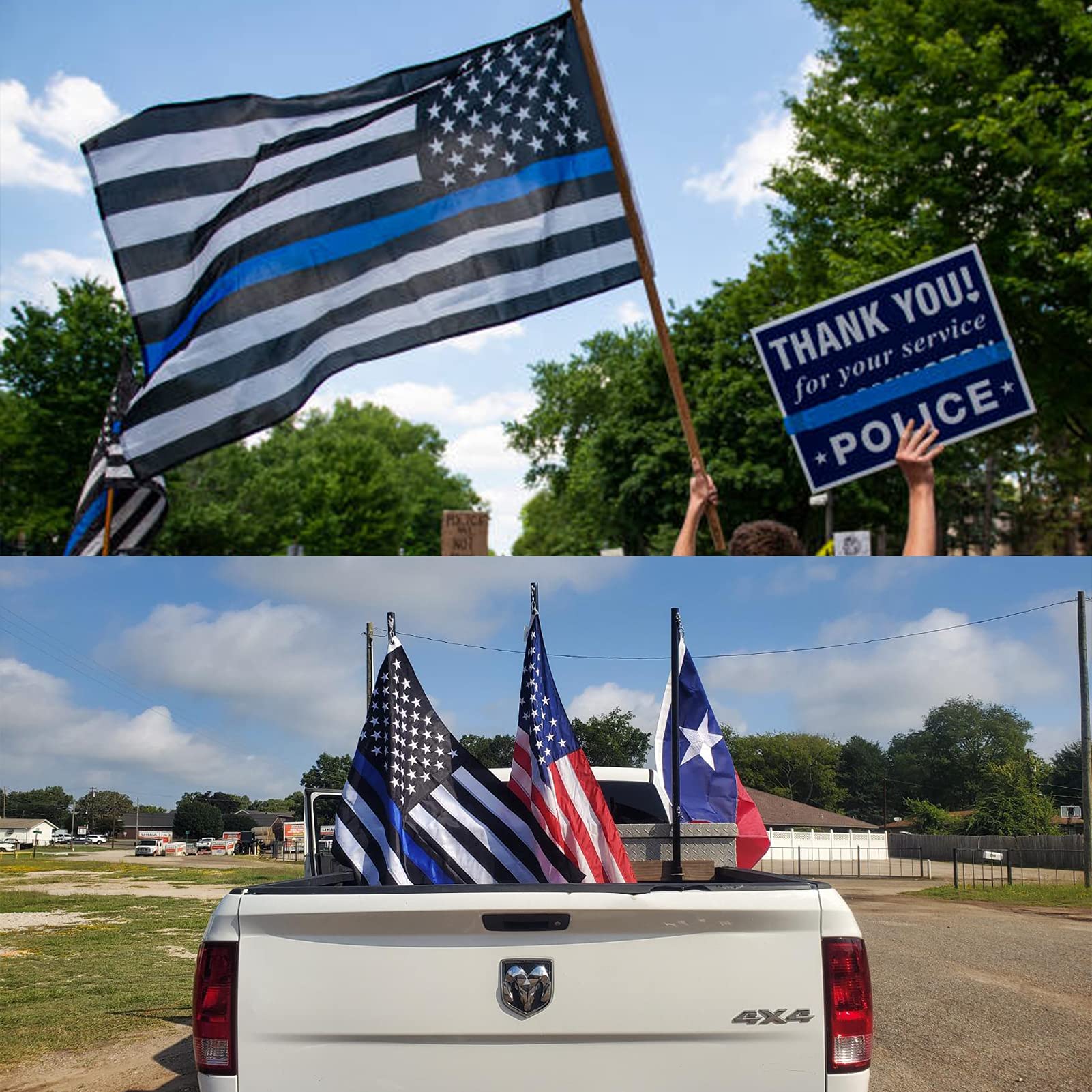 Snapklik.com : Thin Blue Line Flag 3x5 Outdoor Police Flag 3x5 Feet ...