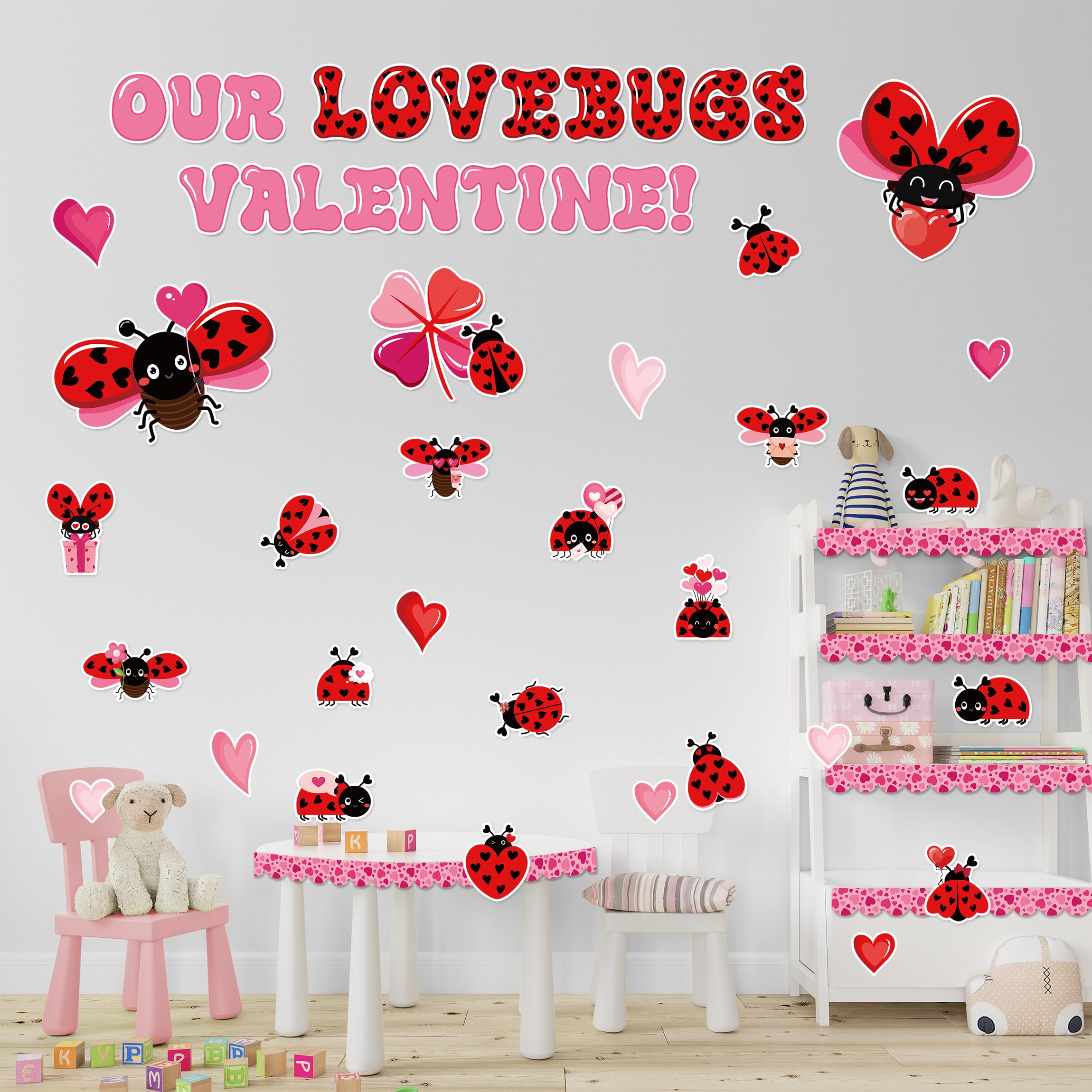Valentines Bulletin Board With Ladybugs February Bulletin Board. Love