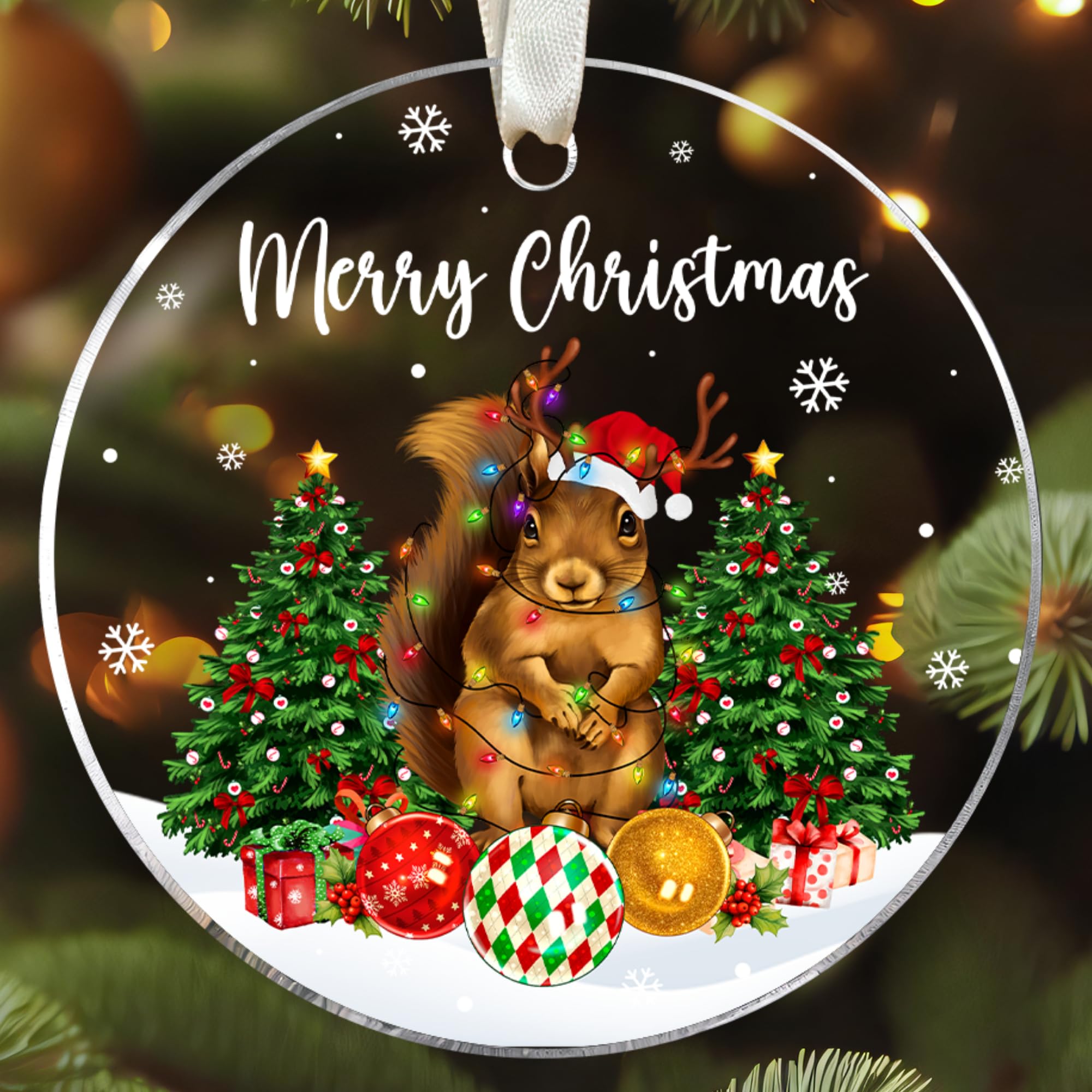Amazon.com: Squirrel Ornament - Squirrel Christmas Ornament - Squirrel ...
