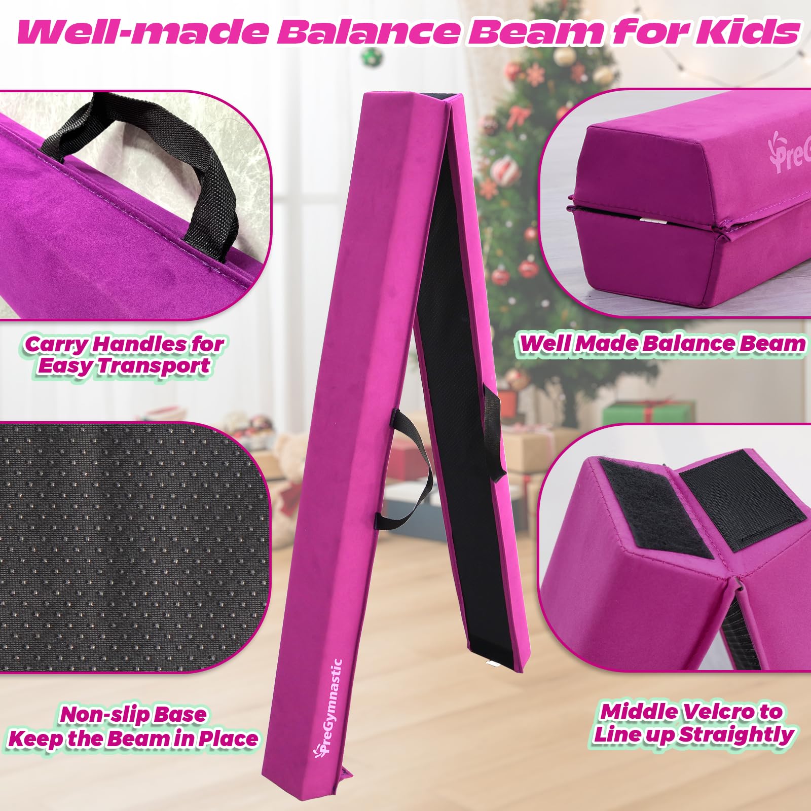 Snapklik.com : PreGymnastic Folding Balance Beam For Kids 3-12-Foldable ...