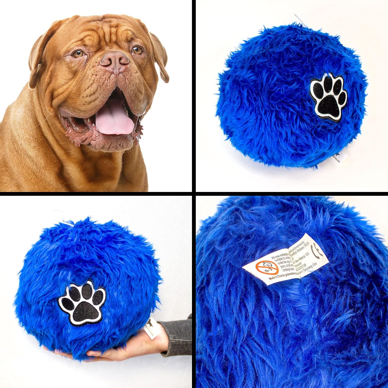 Soft Fluffy Dog Ball For Dogue De Bordeaux – Large Size Ball - BigaMart