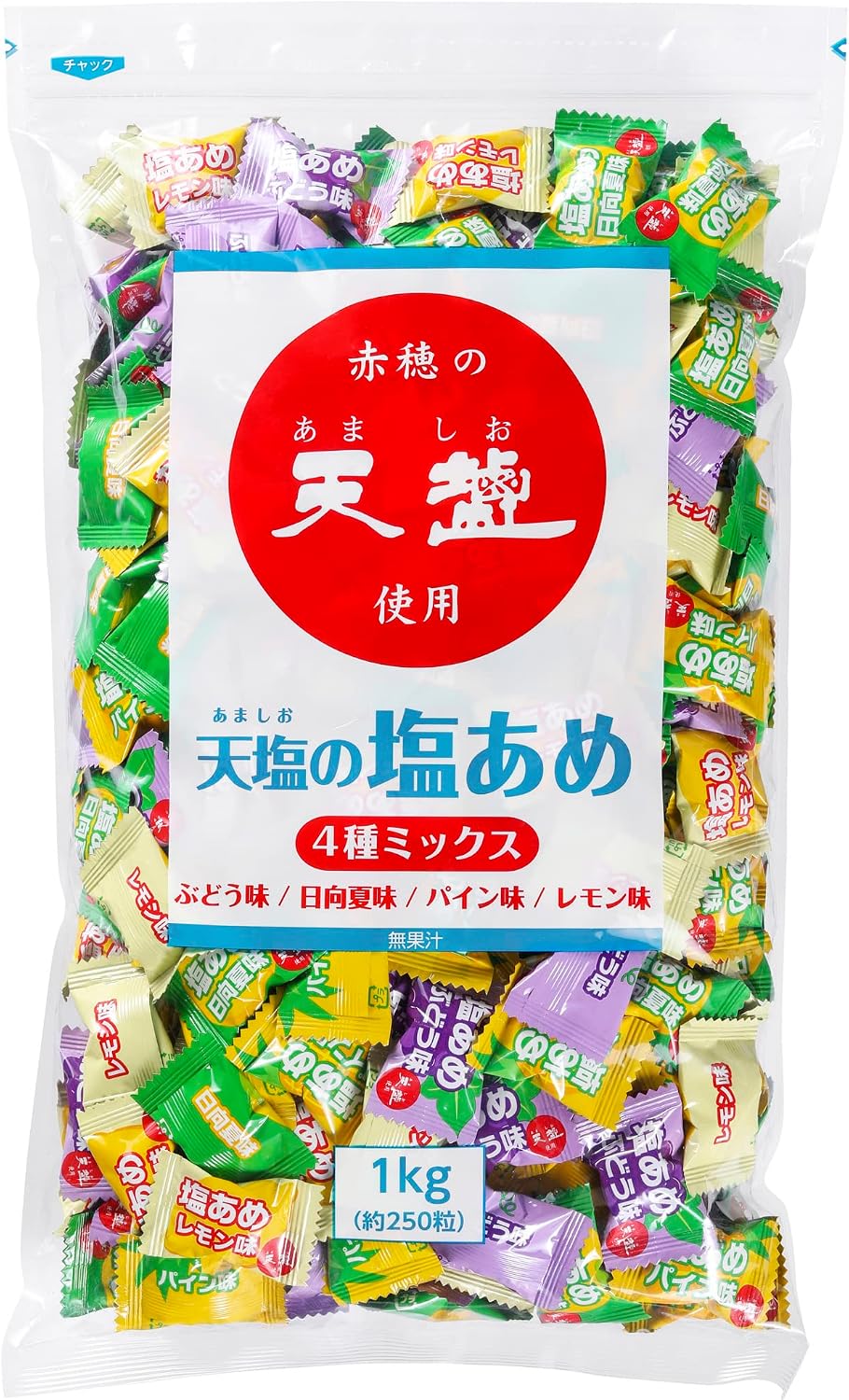 Amazon.co.jp: Ako Kasei Teshio Salt Candy Mix 4 Types 33.5 oz (1,000 g ...