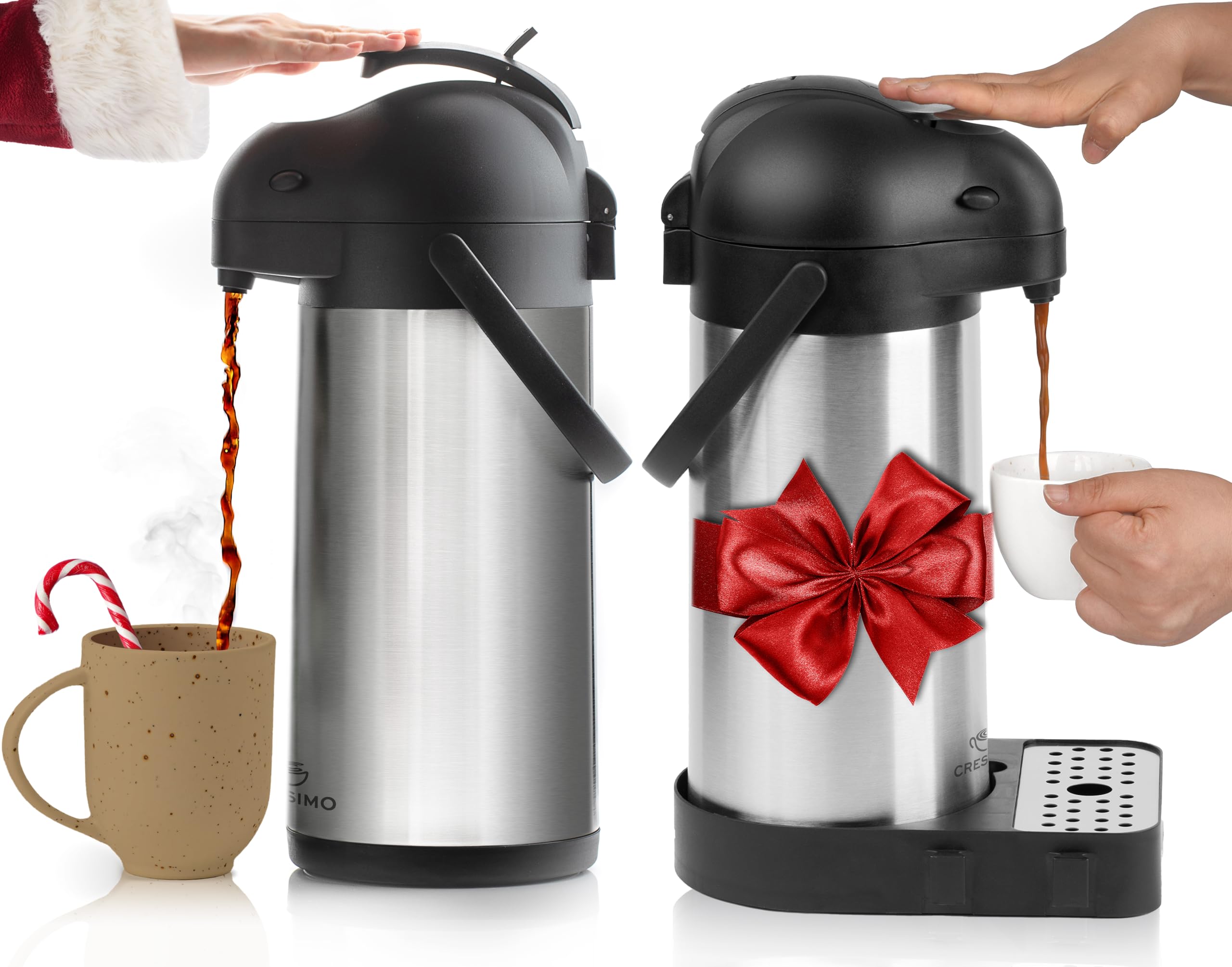 Amazon.com: 101oz Coffee Carafe Dispenser with Pump & Drip Tray Bundle ...