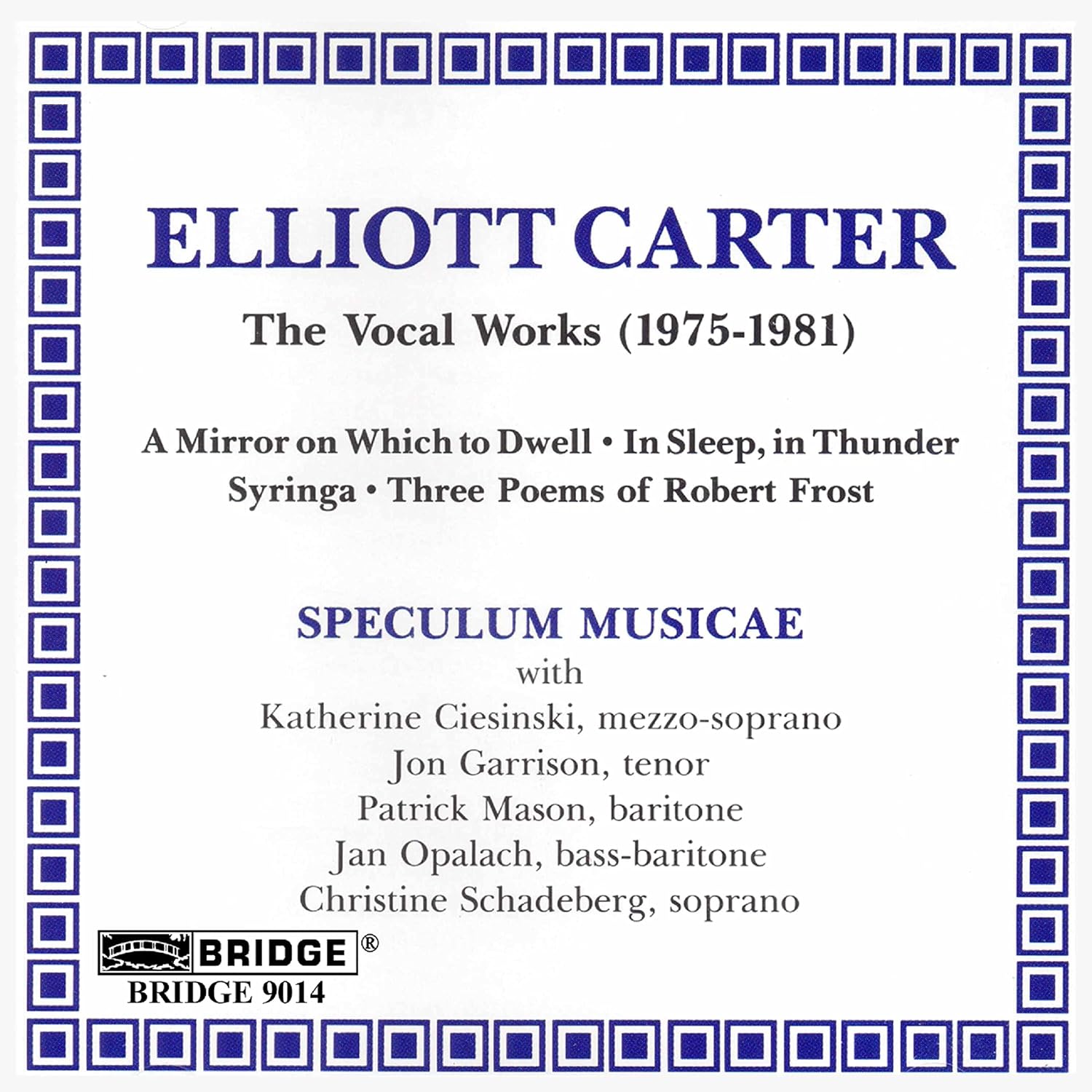 Elliott Carter, Elliott Carter, Paul Francis Webster, Johnny Mandel ...