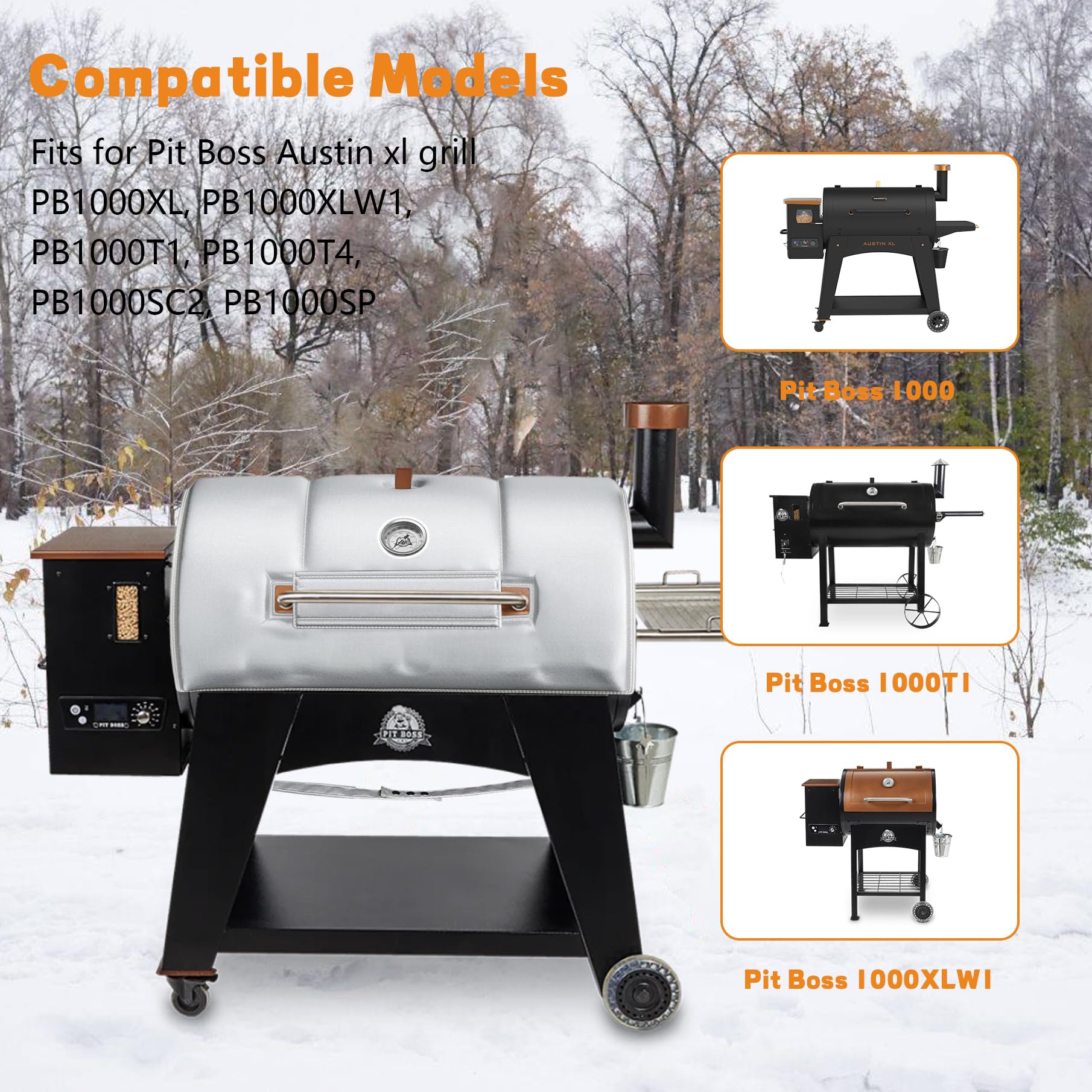 Insulation Blanket for Pit Boss 67343 1000 Series,1000 Traditions ...