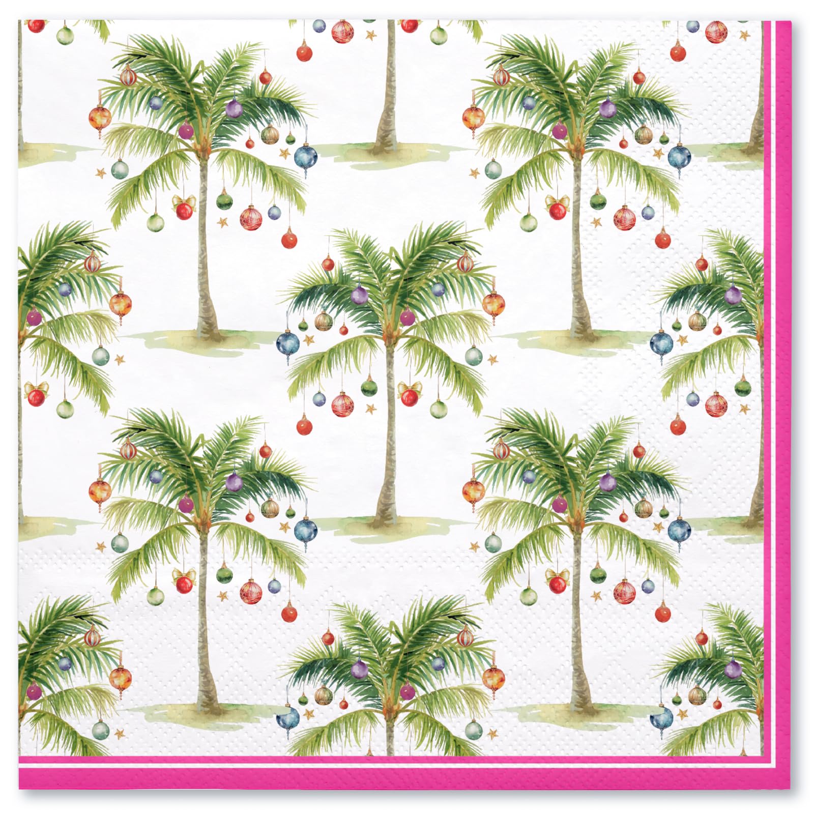 Amazon.com: WRAPAHOLIC 50Pcs Christmas Paper Napkins - Tropical ...