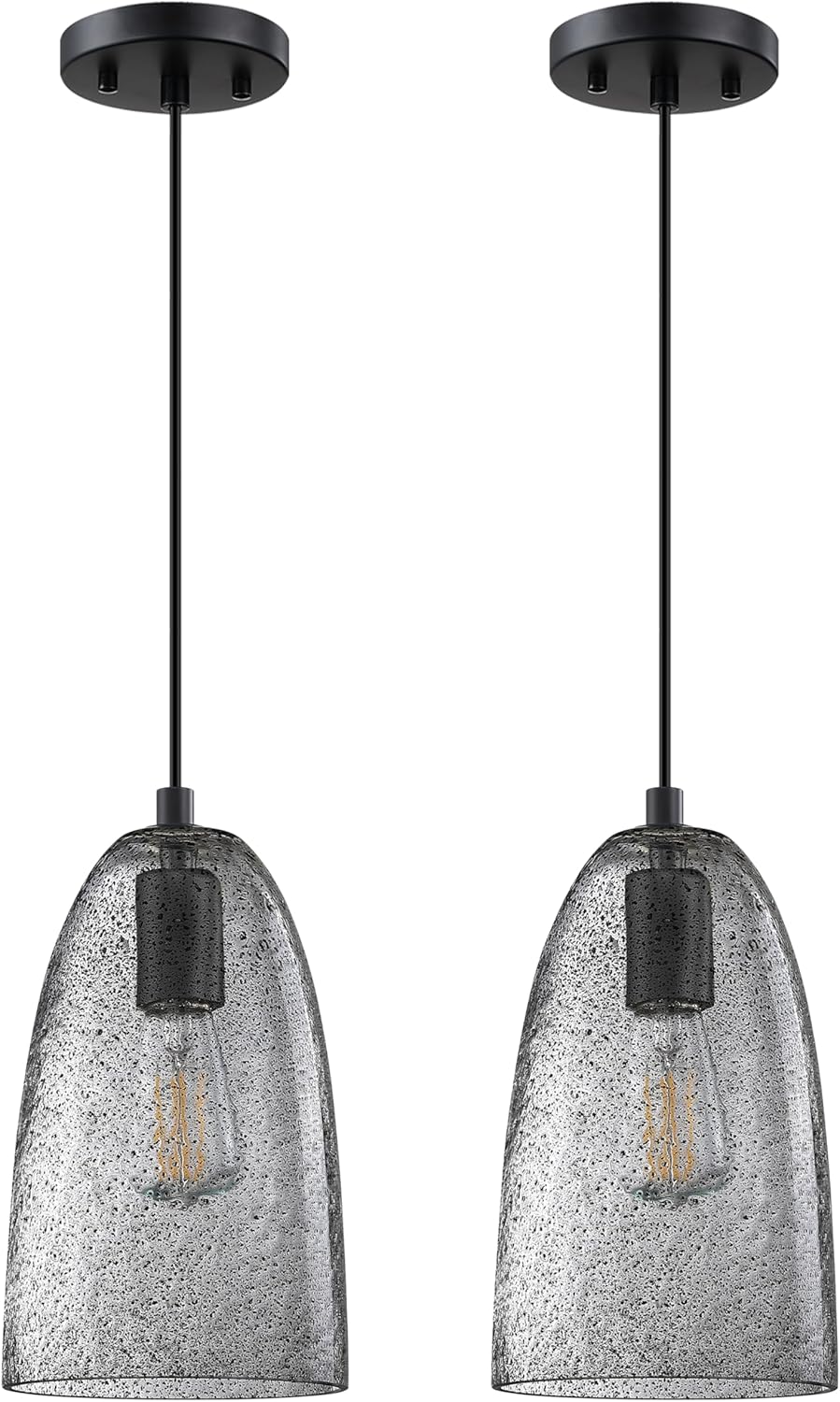 Dolaimy House 2 Pack 1 Light Indoor Hanging Kitchen Island Pendant ...