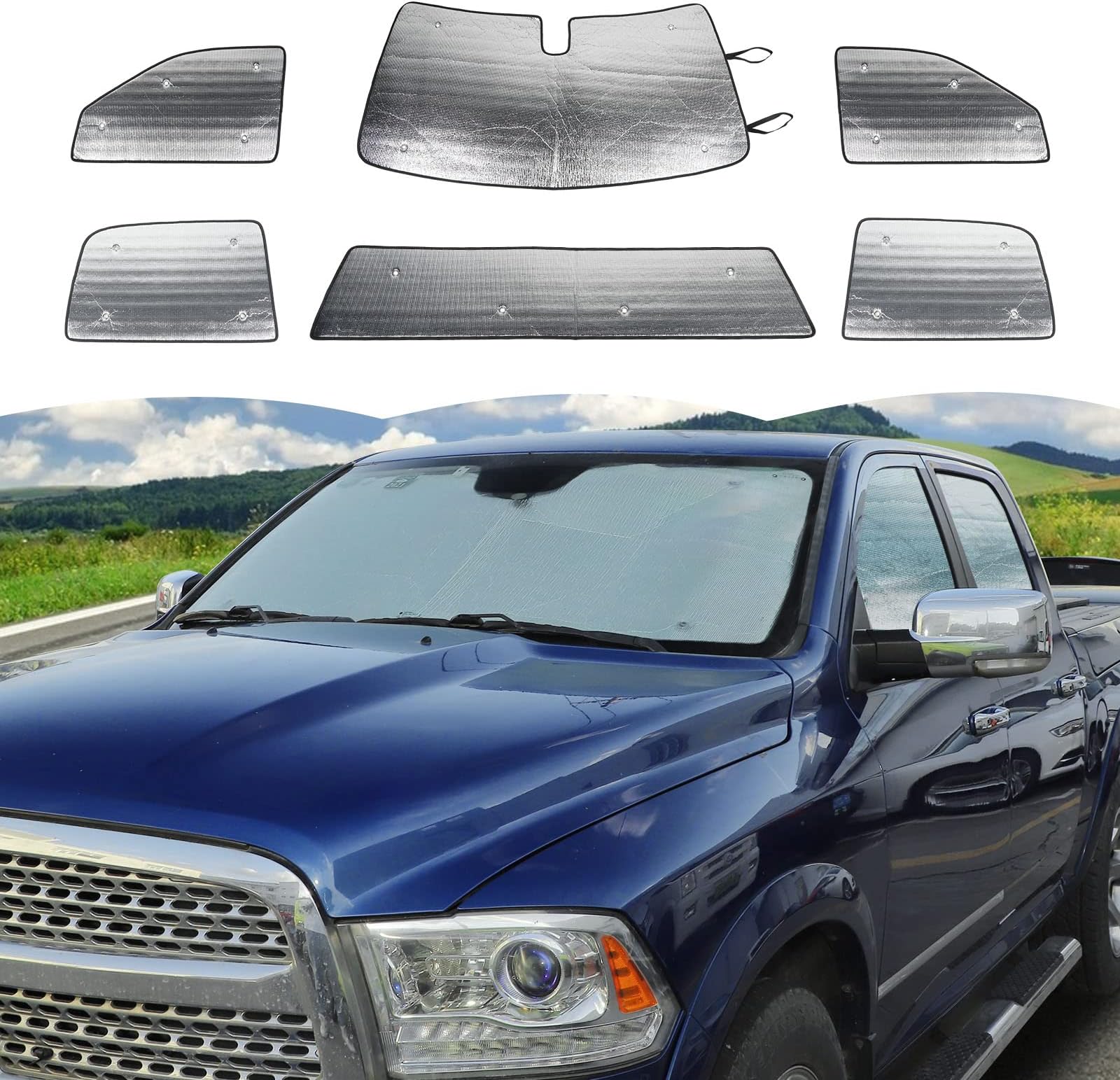 Amazon.com: Windshield Sunshade Sun Shade Heat Shield Window Sun Visor ...