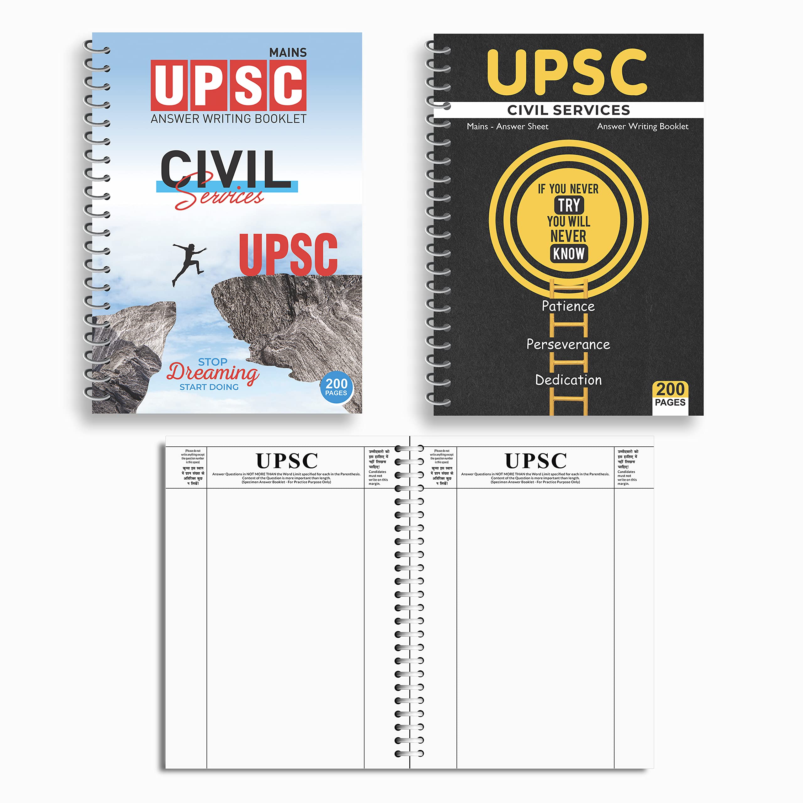 rousrie Upsc Answer Writing Booklet Mains (200 pages in one booklet ...