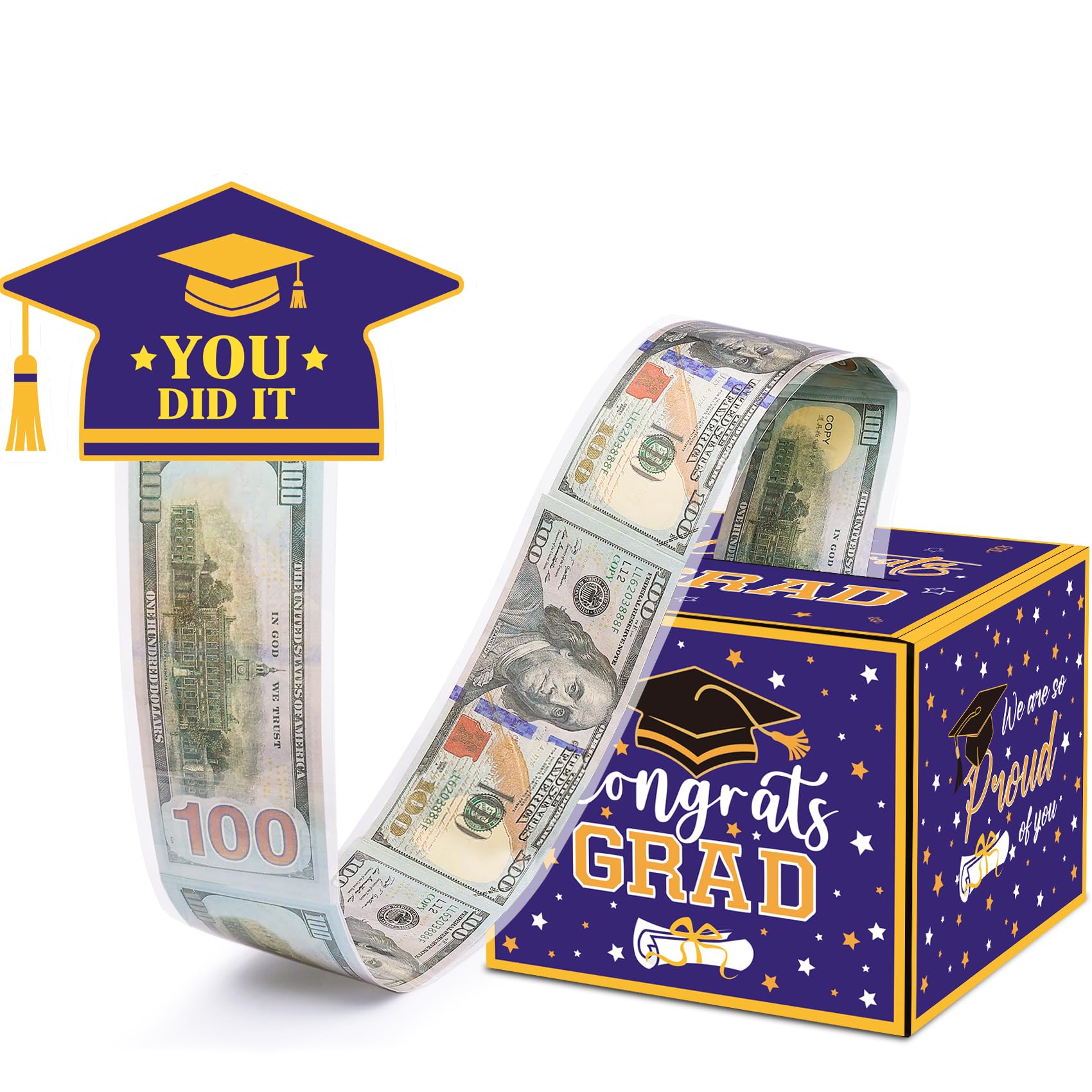 Amazon.com: Meiidoshine 2024 Graduation Money Box for Cash Gift Pull ...