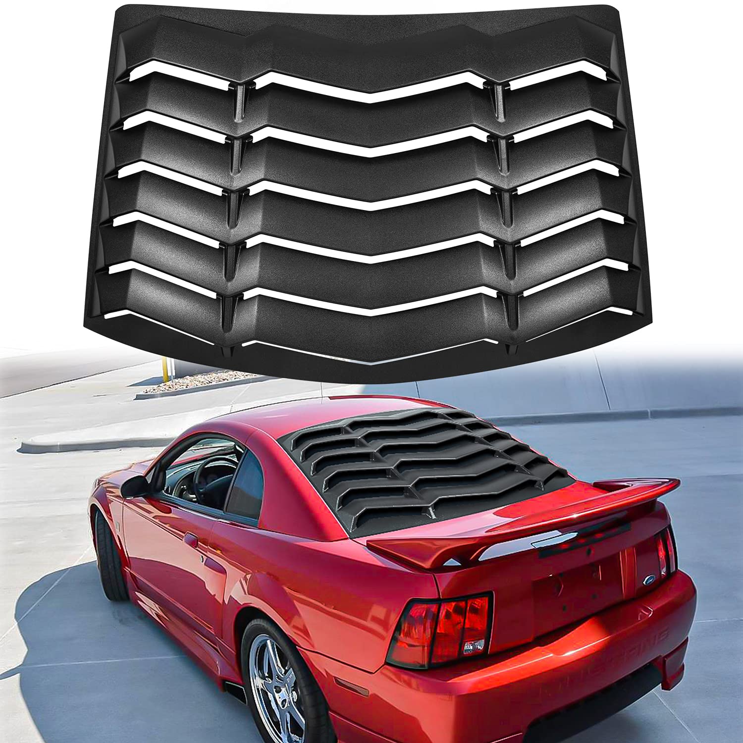 Matte Black Mustang 2004