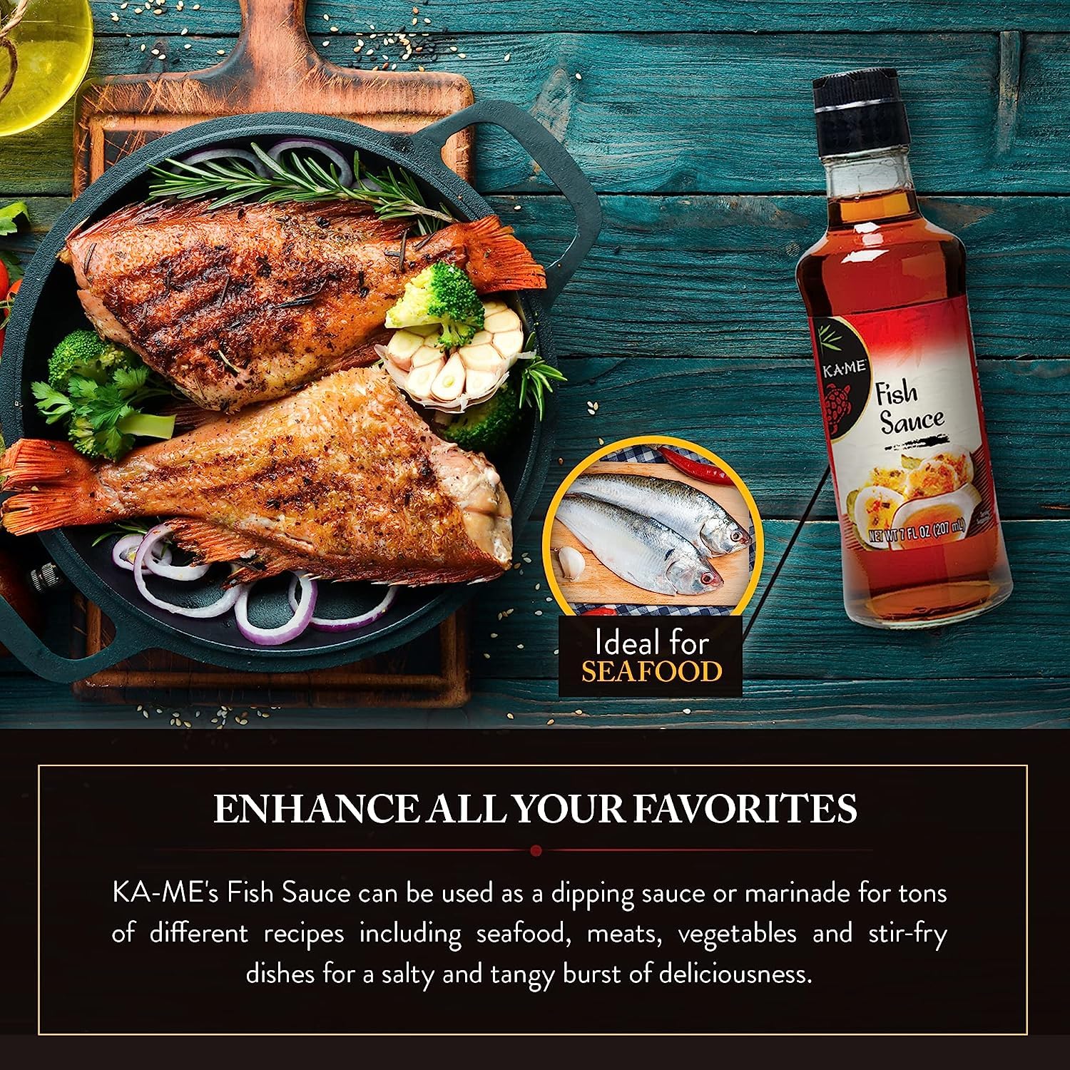 Snapklik.com : KA-ME Authentitc Asian Fish Sauce - Gluten-Free, No ...