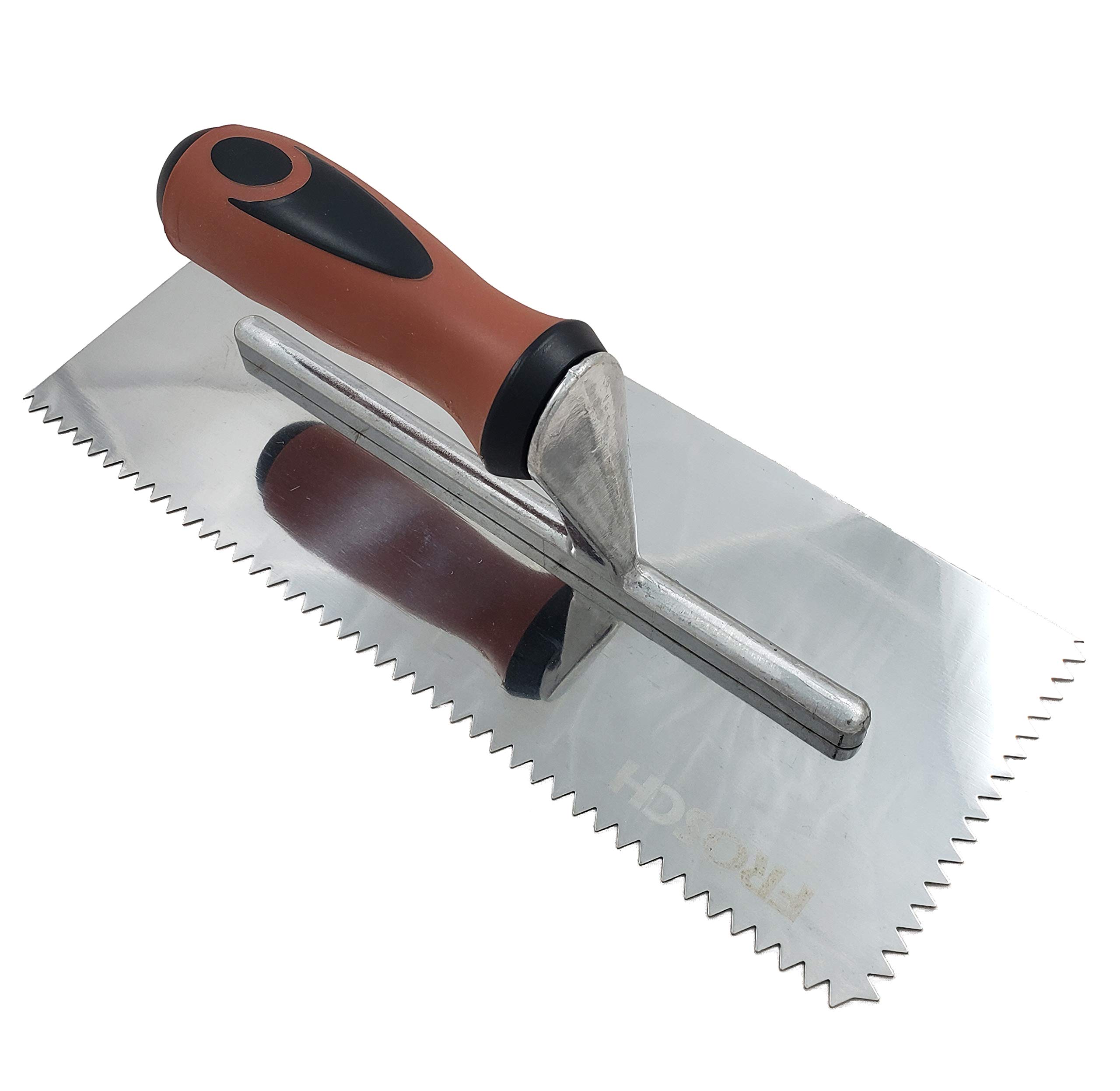 Snapklik.com : Frosch Stainless Steel V-Notch Tile Trowel