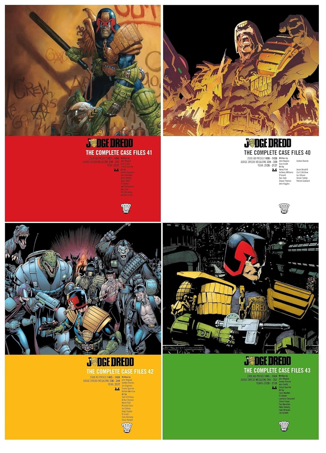 Judge Dredd Complete Case Files Volume 40-43 Collection 4 Books Set ...