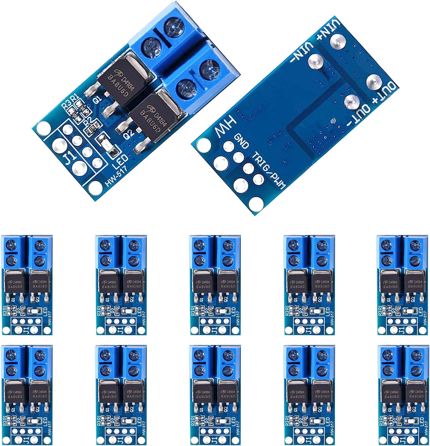 Amazon.com: 12PCS Dual High-Power MOS Transistor Driving Module 0-20KHz ...