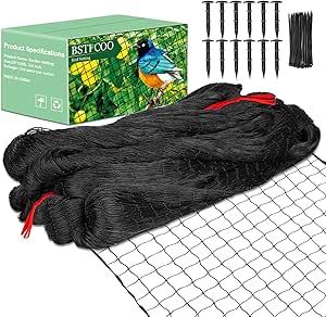 Amazon.com: BSTPCOO Bird Netting 25'x100' with 3/4" Mesh Nylon Chicken Net Roof Hawk,Poultry ...
