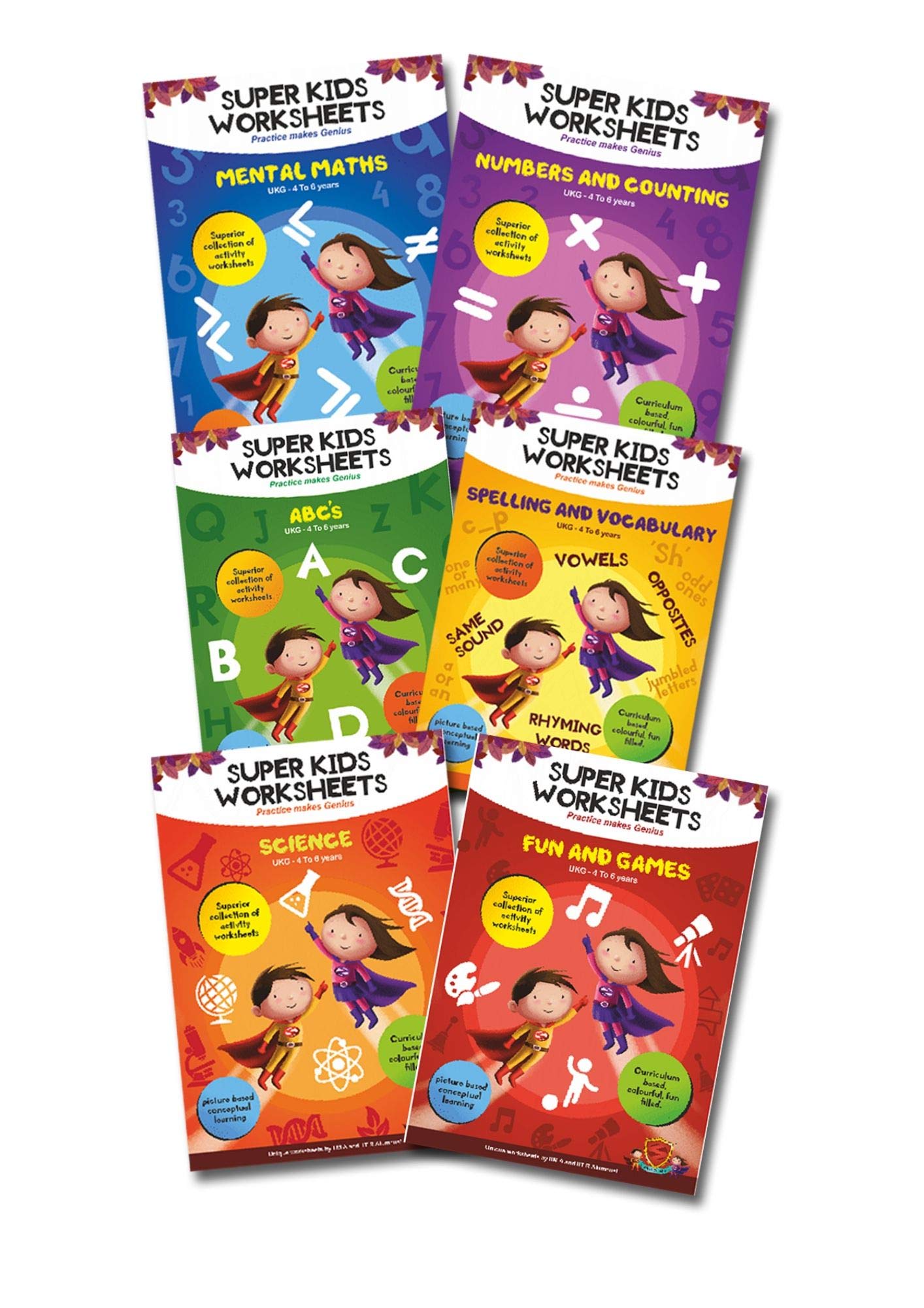 Buy A full set of 6 workbooks curated by alumnus of IIM & IIT for kids ...