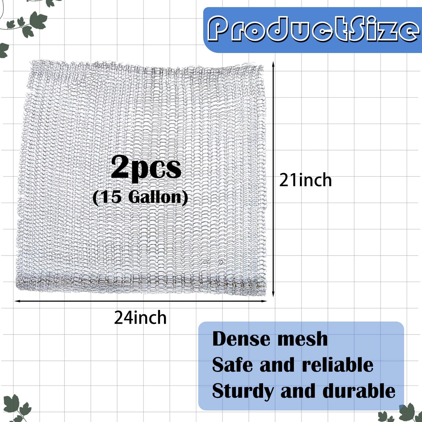 Snapklik.com : 2 Packs 15 Gallon Root Guard Gopher Proof Wire Basket ...