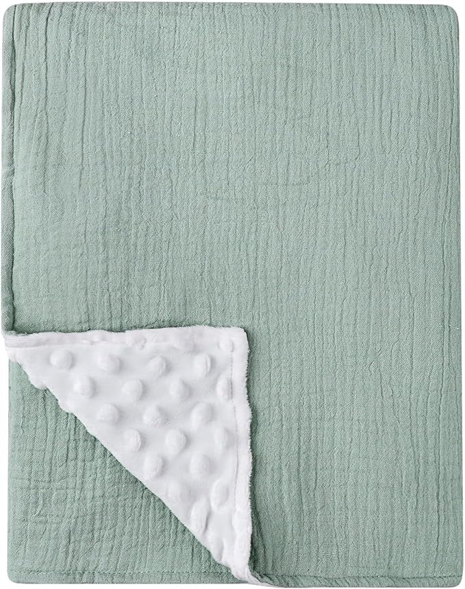 Amazon.com: Baby Muslin Blankets for Boys & Girls, Nursery Blankets ...