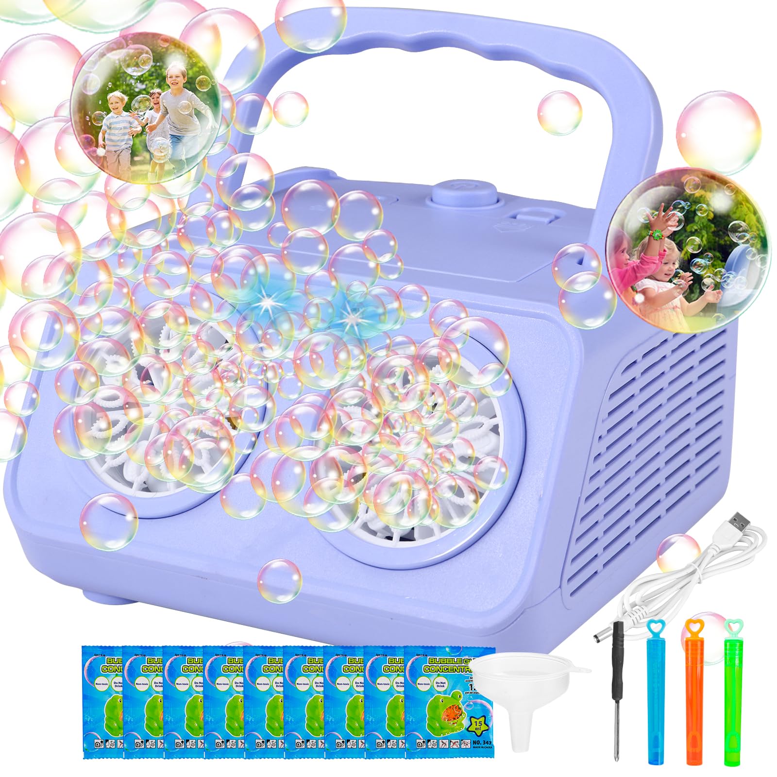 Bubbles Bubble Blowing Machines Air Circus Bubble Machine For Kids