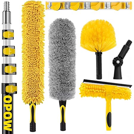 Amazon.com: 30 Foot High Reach Duster Kit with 7-24 ft Extension Pole ...