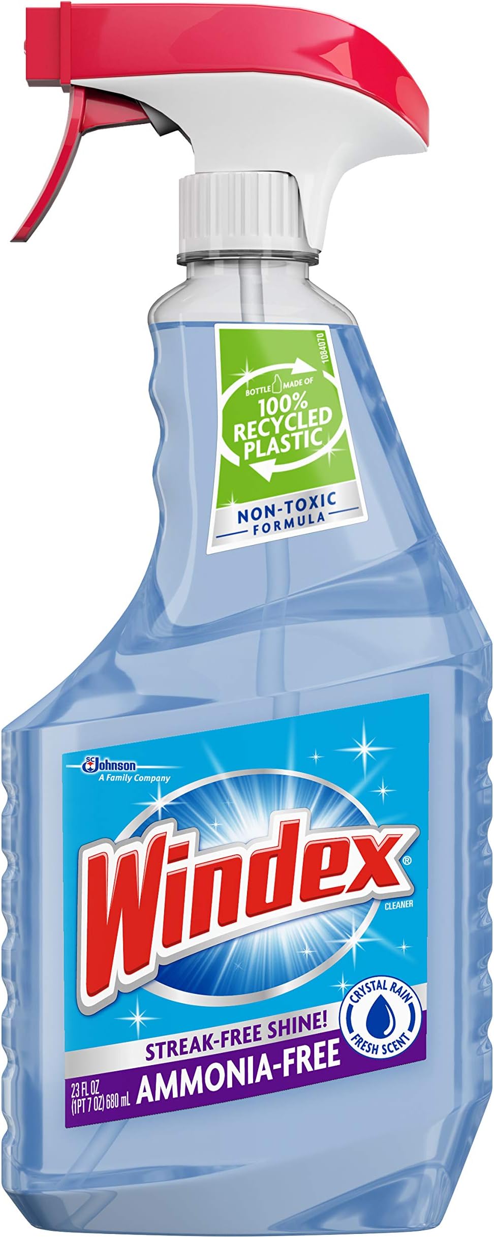 Amazon.com: Windex Crystal Rain Glass Cleaner Spray, 6 ct, 23 fl oz ...