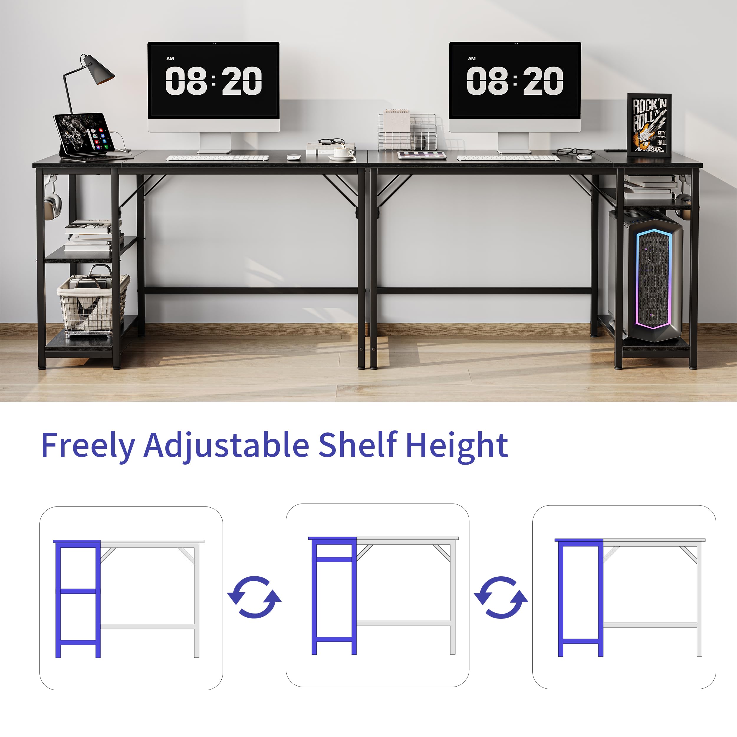 Snapklik.com : JOISCOPE 60 X 24 Inch Gaming Computer Desk