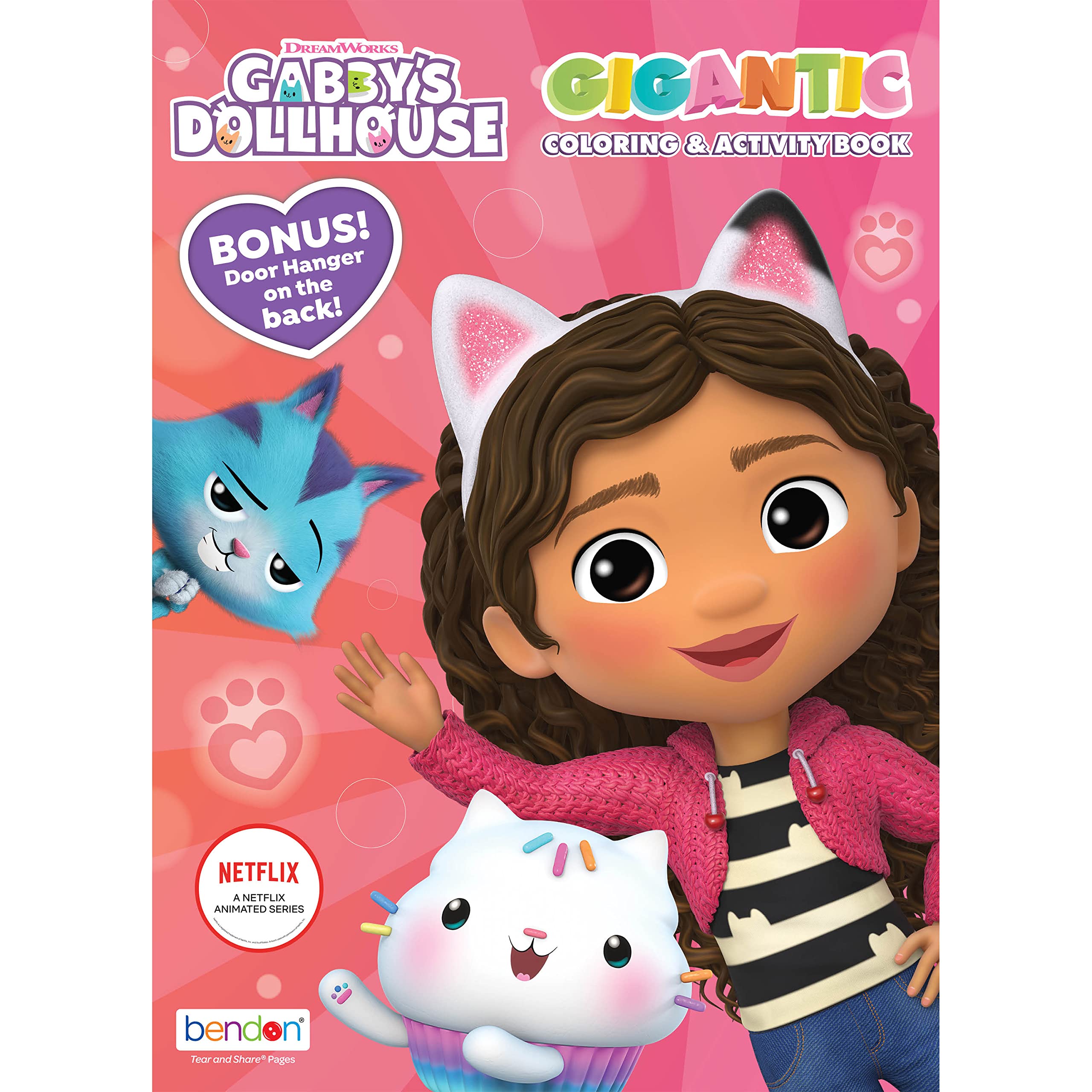 Gabby's Dollhouse Gigantic Coloring and Activity Book - Includes Games ...