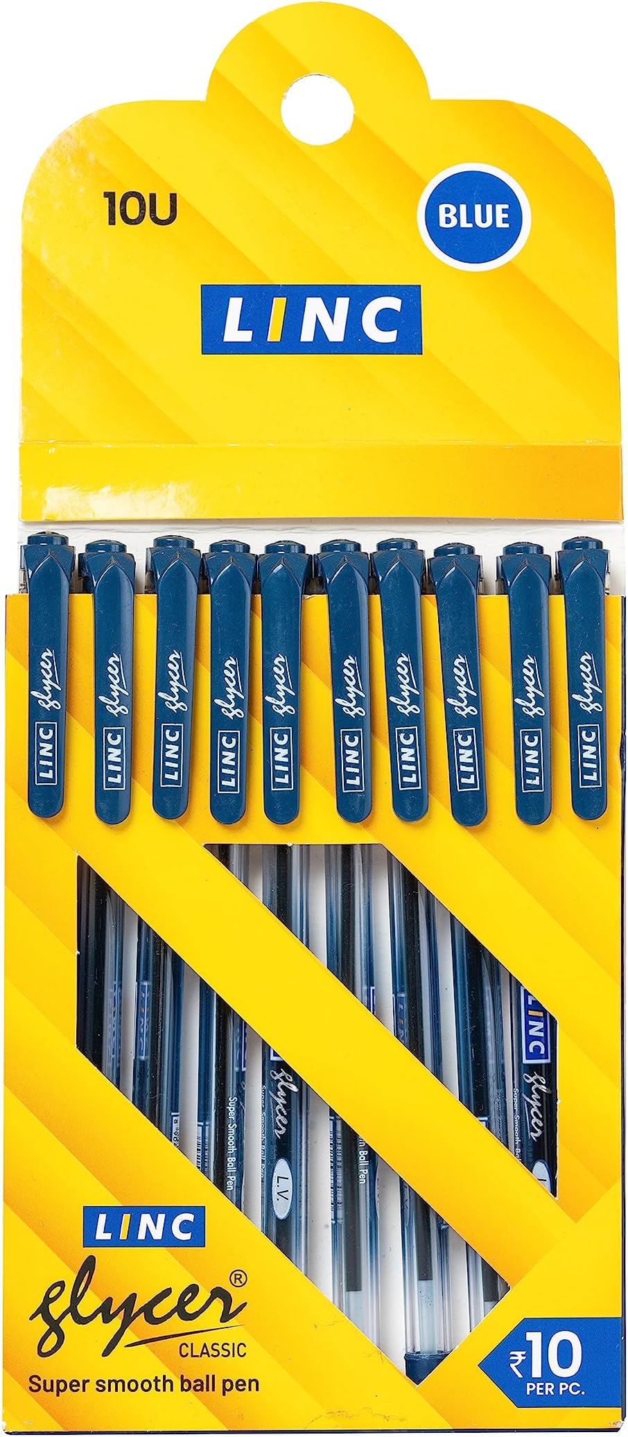 Doms Inxon Blue Ball Pen| 0.7mm ULV Ink Technology| Soft Rubberized ...