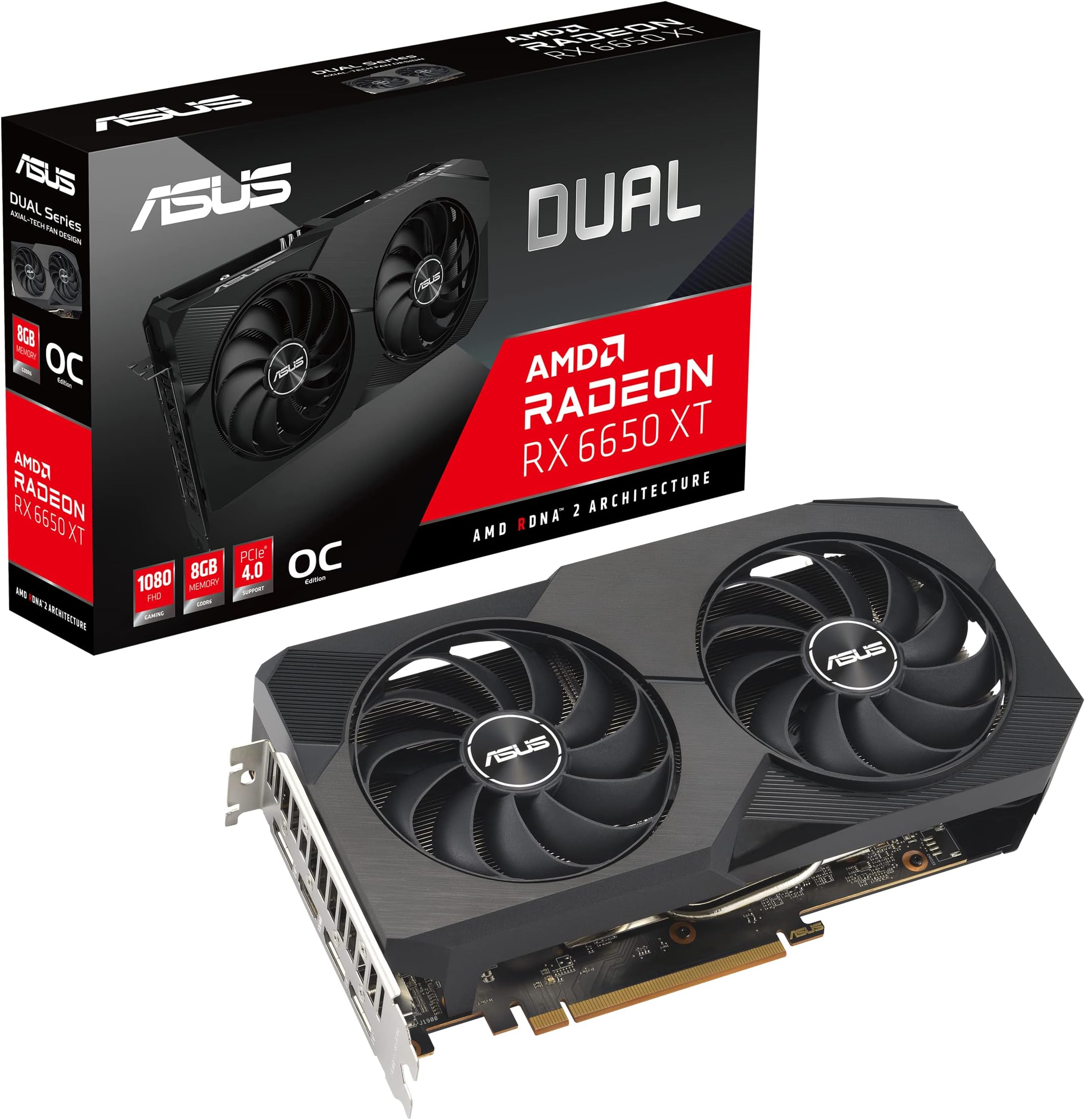 ASUS Dual Radeon RX 6650 XT V2 OC Edition - Tarjeta gráfica para ...