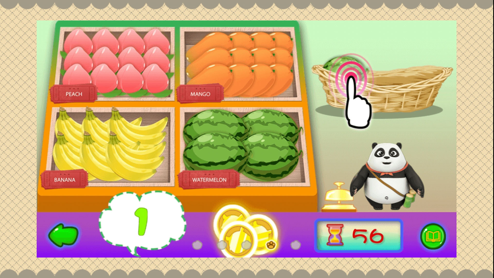 B.B.PAW Fruit Stand Math Learning for kids 2-6 Years Old:Amazon.com ...