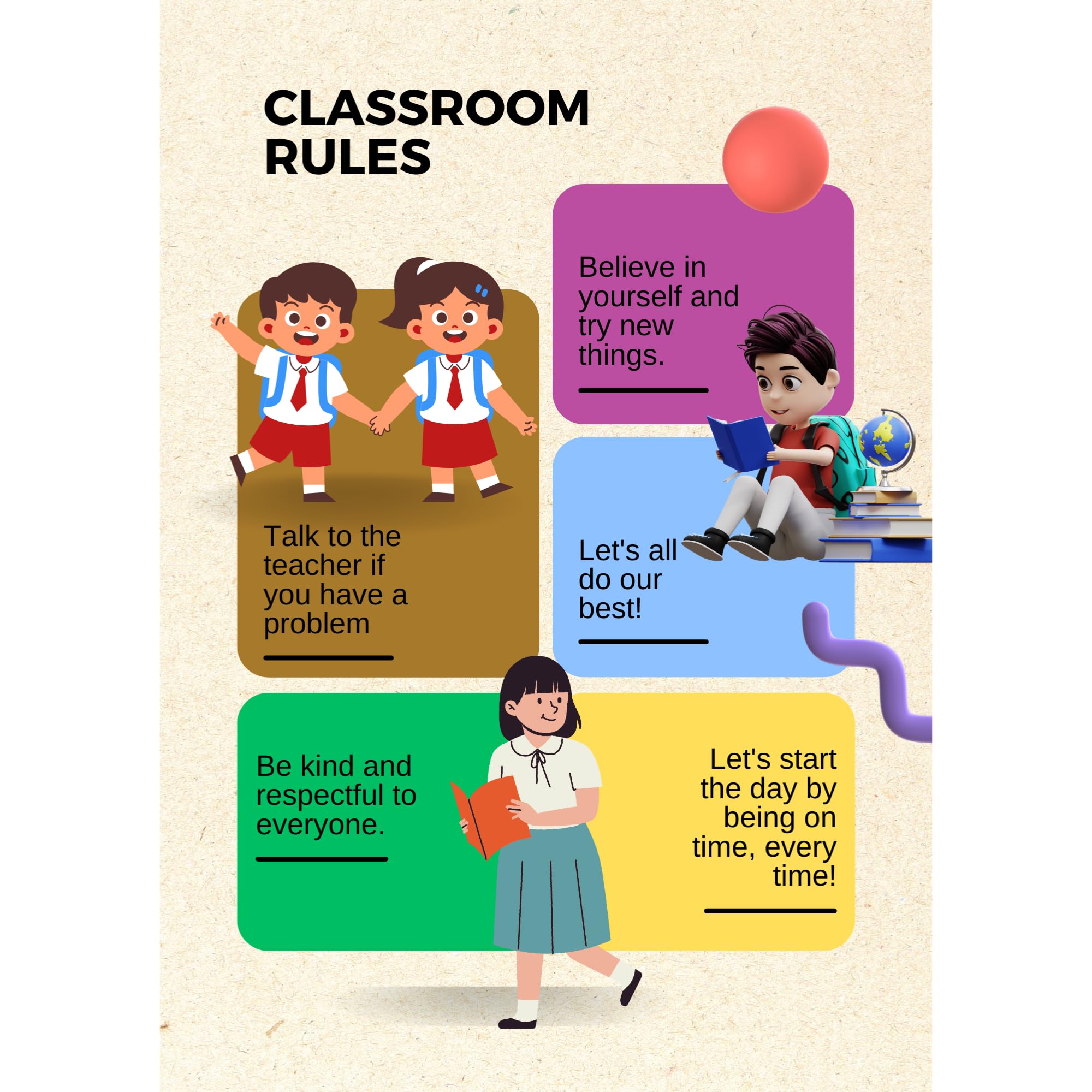 Kindergarten Classroom Rules And Consequences Free Customizable