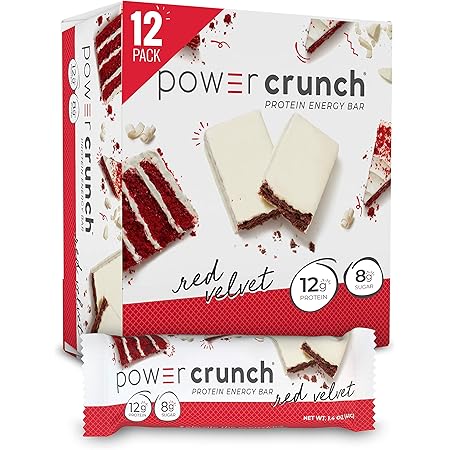Amazon.com : Power Crunch Whey Protein Bars, High Protein Snacks with ...