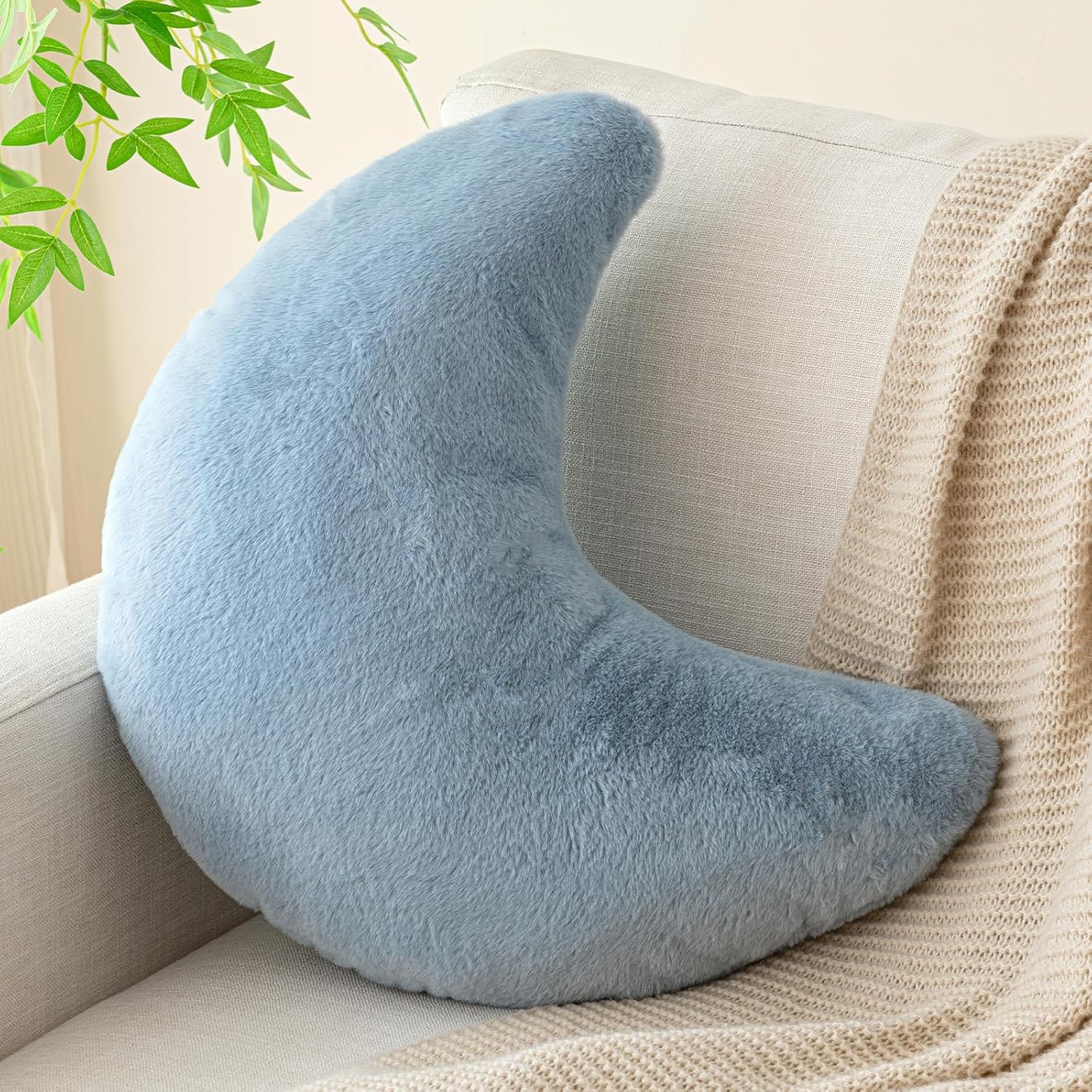 Amazon.com: Znhinery Moon Pillow, Decorative Throw Pillows with Soft ...