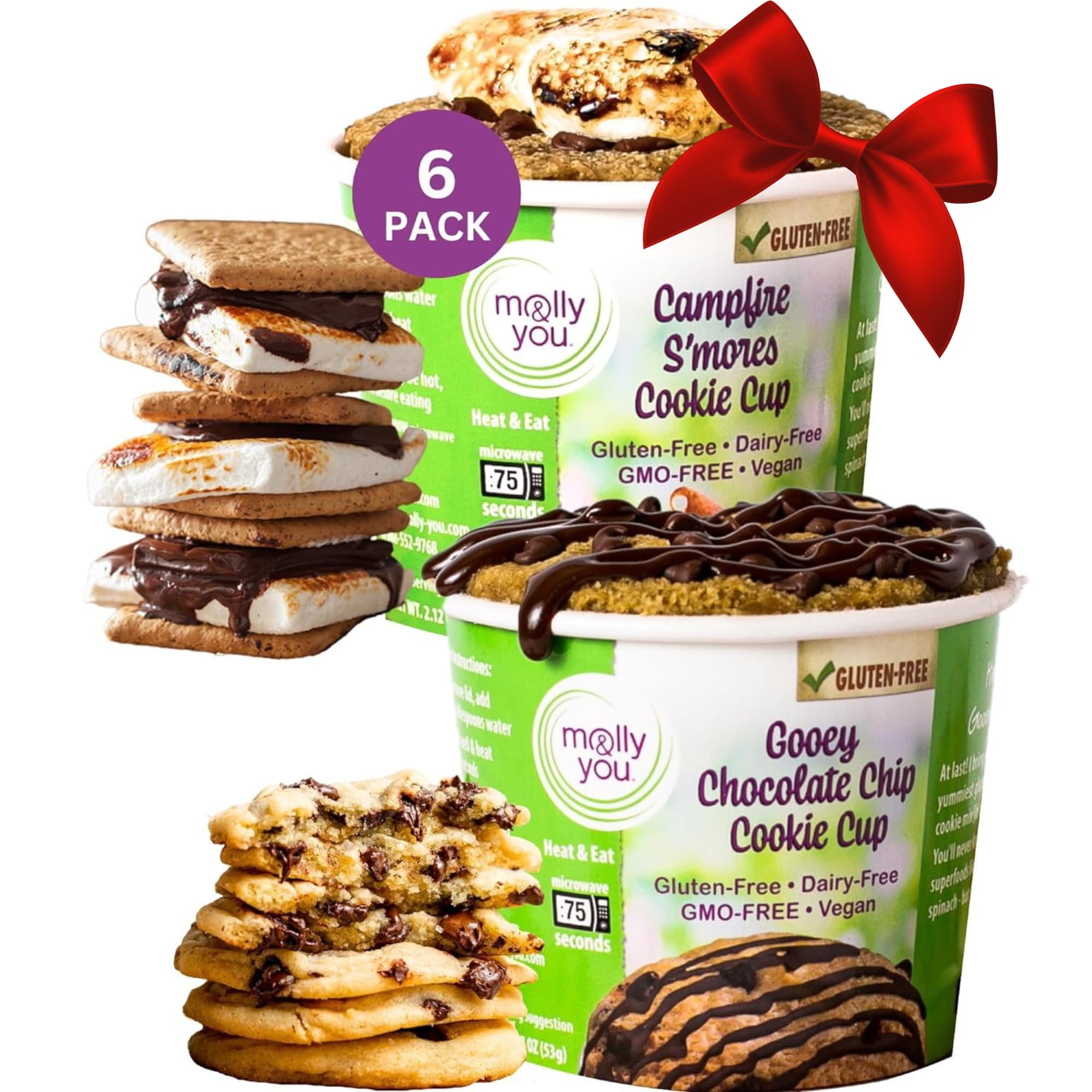 Amazon.com : Molly And You Variety Gluten-Free Cookie Cup (Pack Of 6 ...