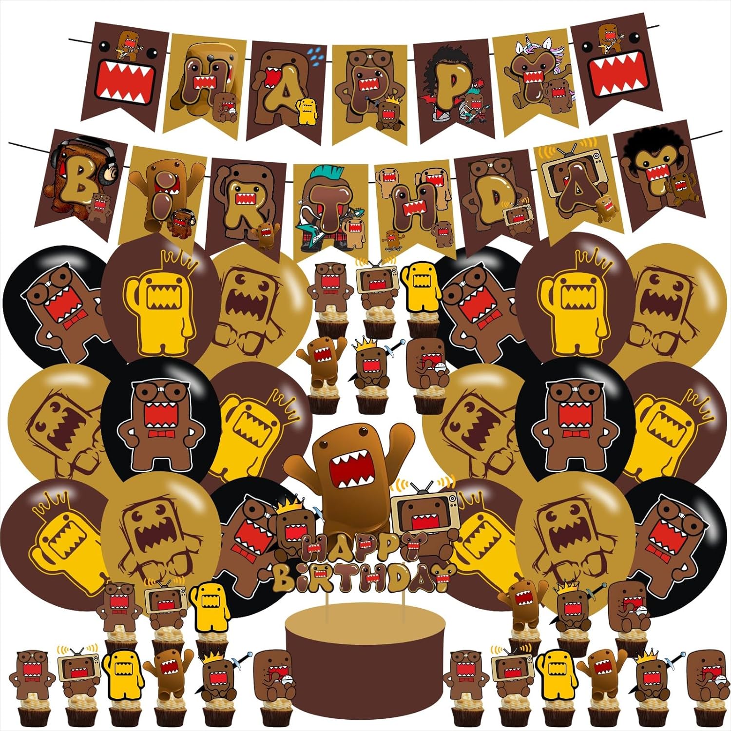 Amazon.com: Domo The Journey Party Supplies ,Funny Domo Kun Birthday ...