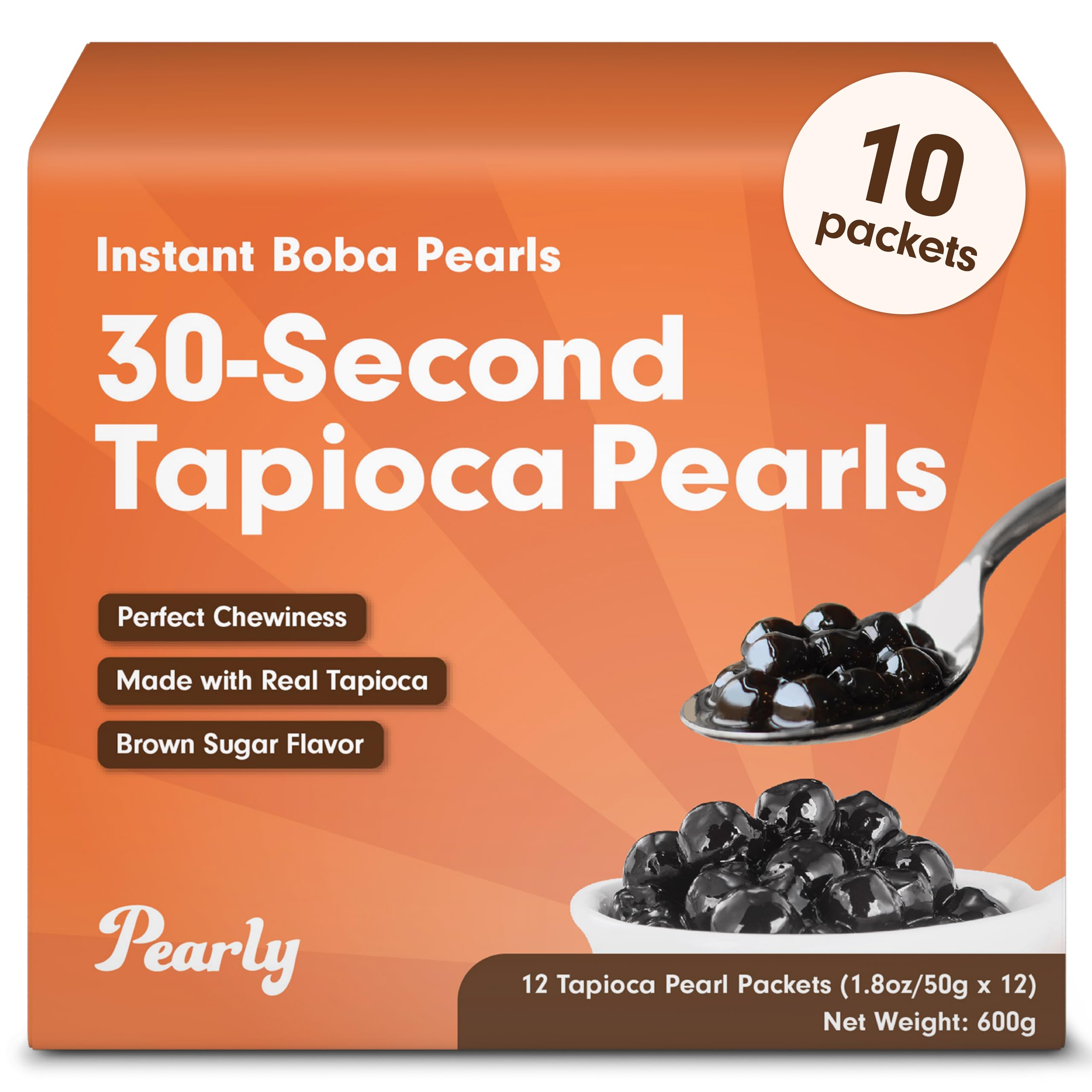 Buy Drink Pearly Instant Brown Sugar Tapioca Boba Pearls - 30-Second ...