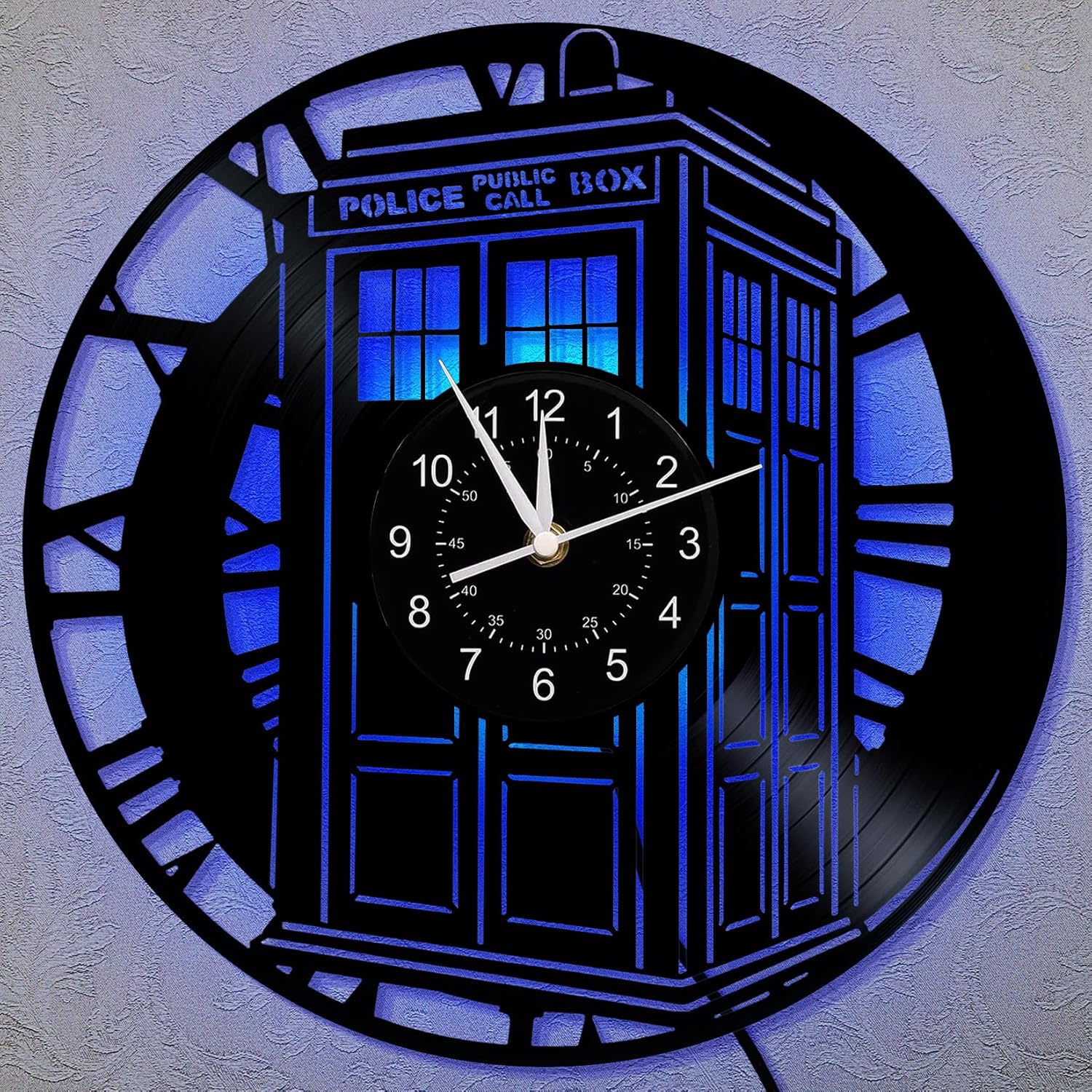 Amazon.com: WASHNASH Doctor Clock DW Merch Gifts 12 inches Sci-fi Film ...