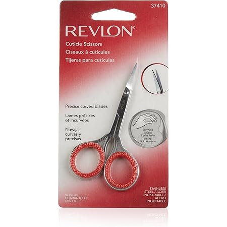 Amazon.com : Revlon Nail Scissors, Curved Blade, Made with Stainless ...