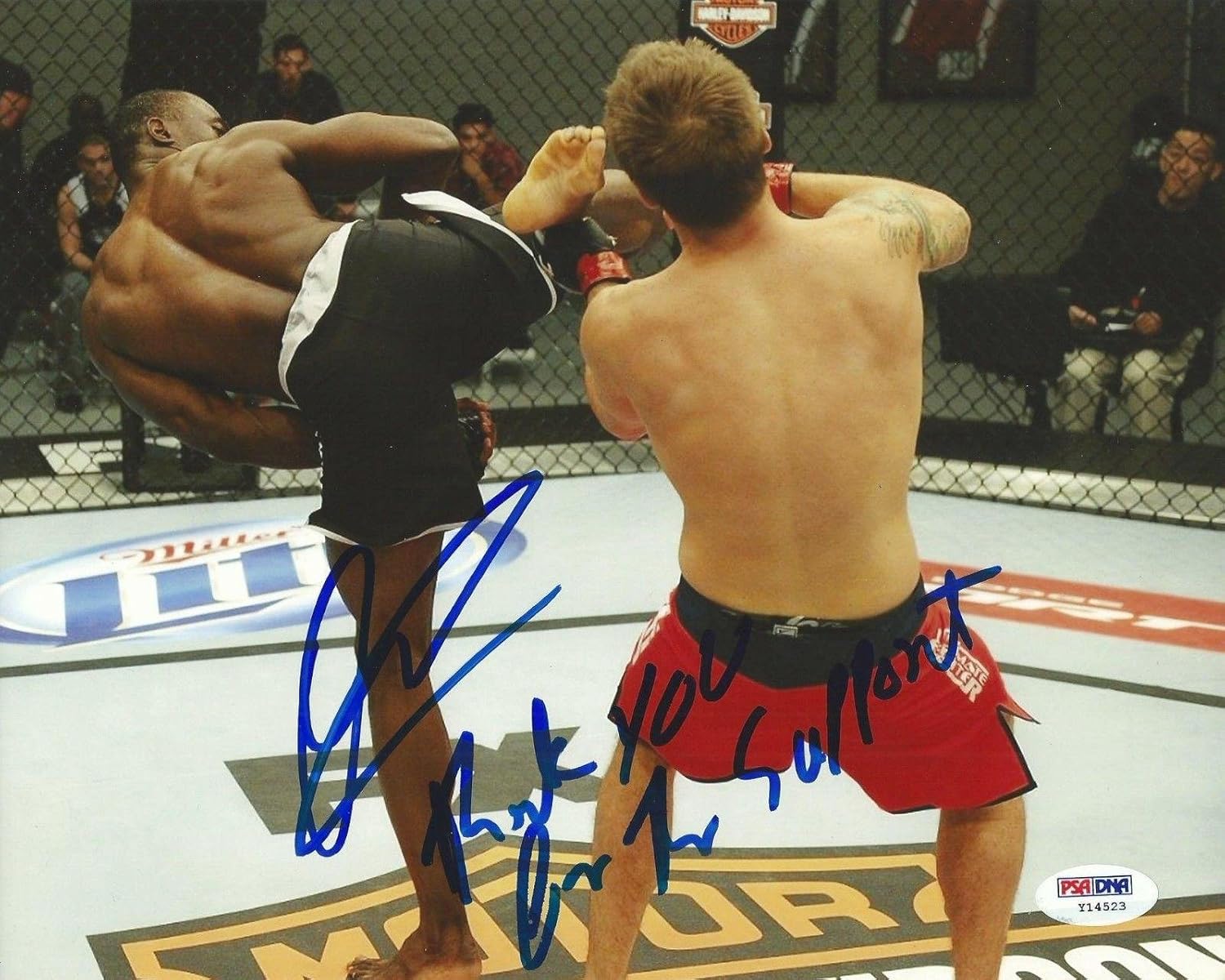 Uriah Hall Signed UFC 8x10 Photo COA Ultimate Figher Adam Cella ...