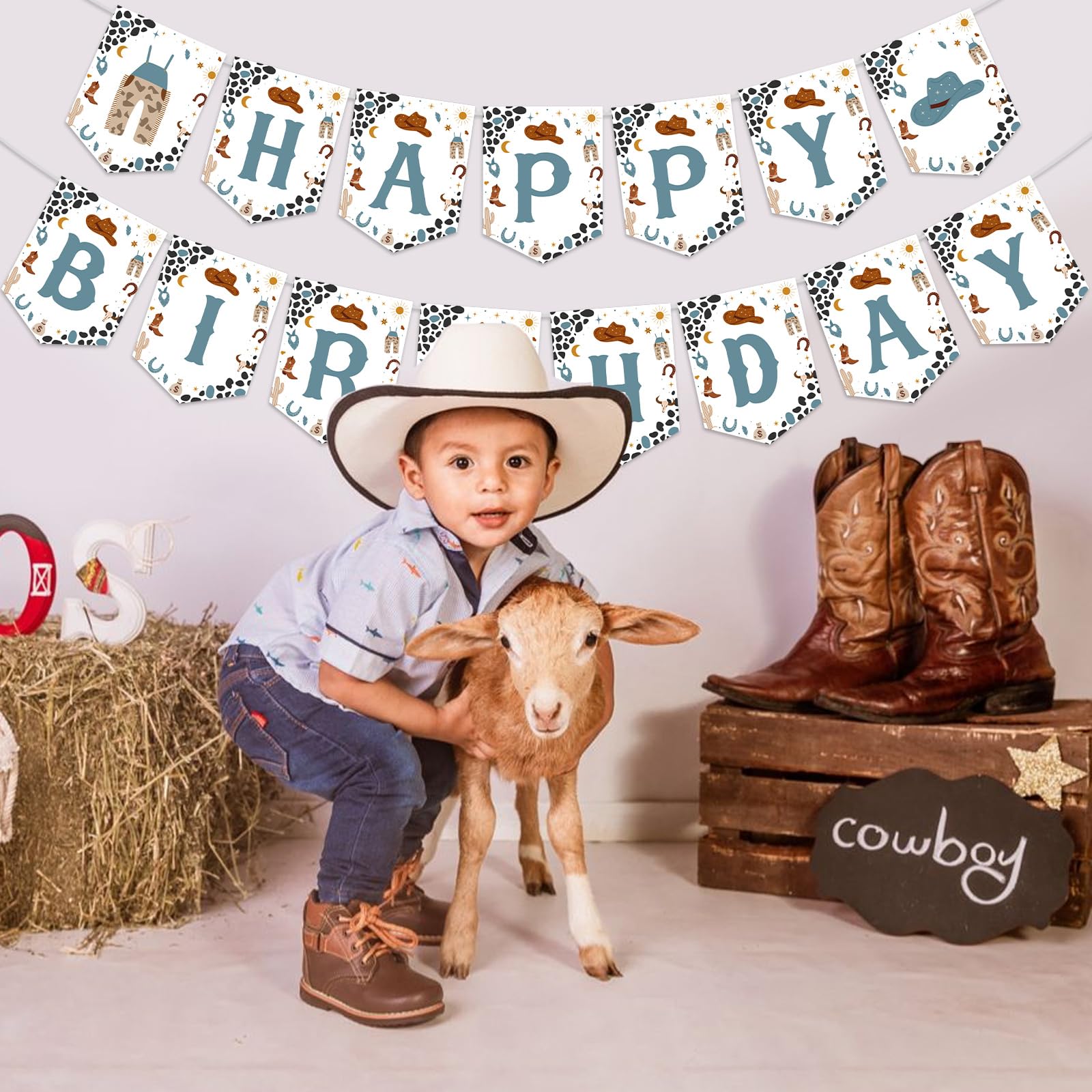 Cowboy Birthday Banner