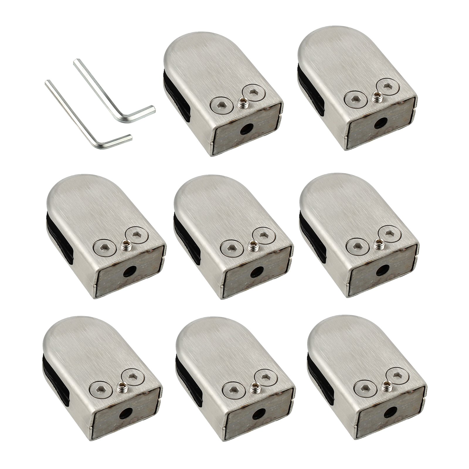 Neoteck Glass Clamp 8PCS 10-12mm Stainless Steel 304 Glass Clip Clamp ...